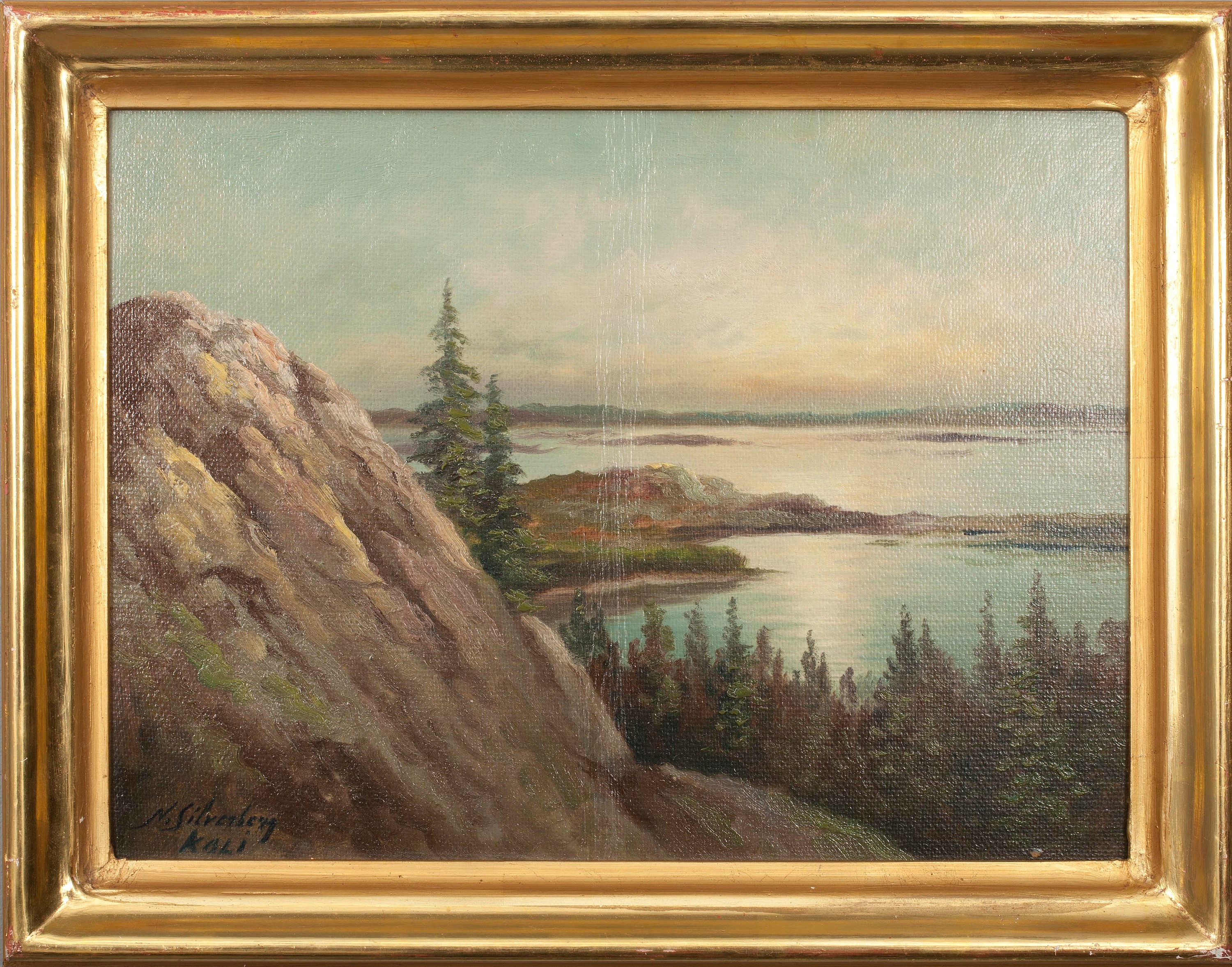 NIKOLAI SILVERBERG, öljy levylle, sign. Koli. - Bukowskis