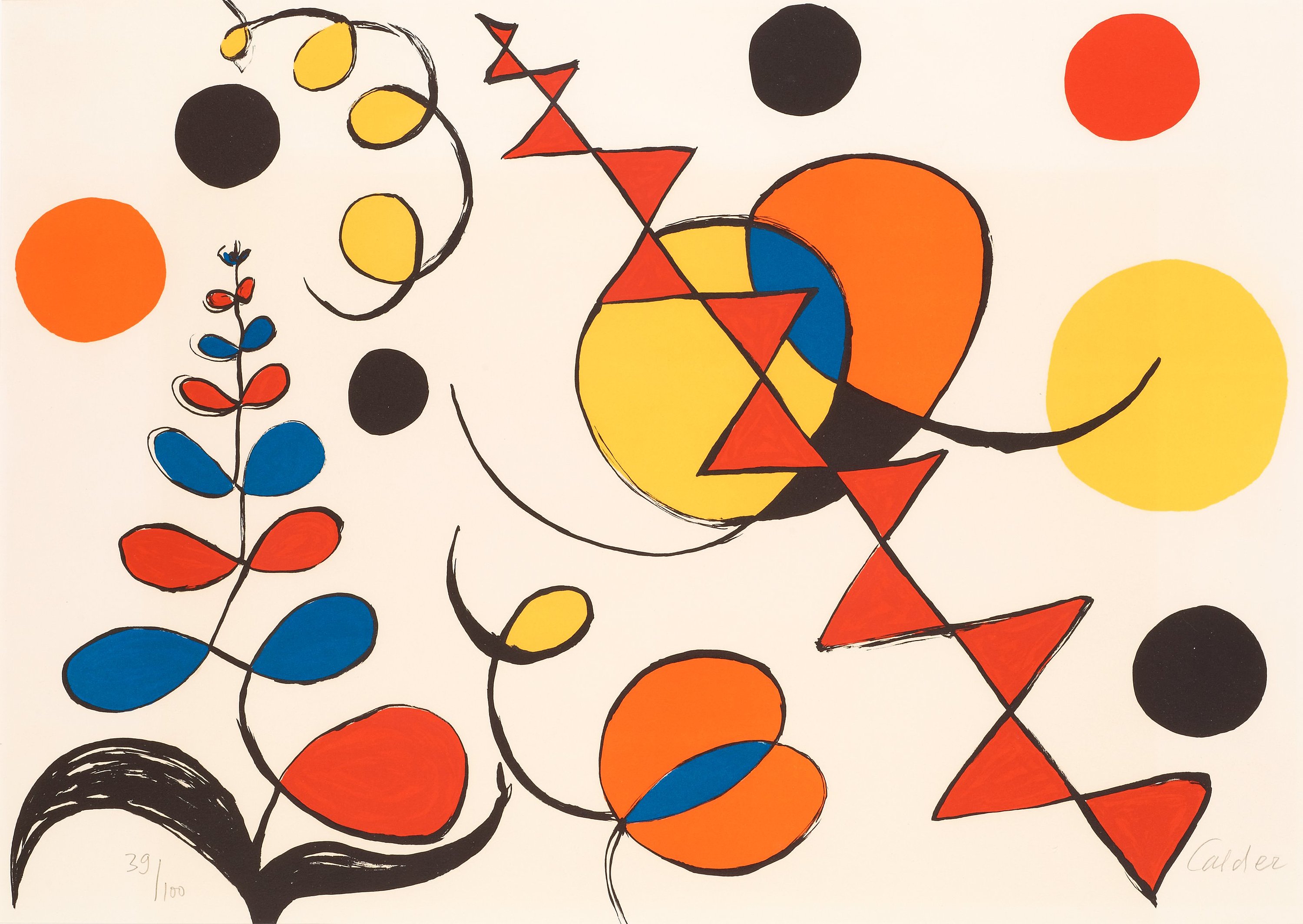 Alexander Calder, Untitled, from: "La mémoire élémentaire". - Bukowskis