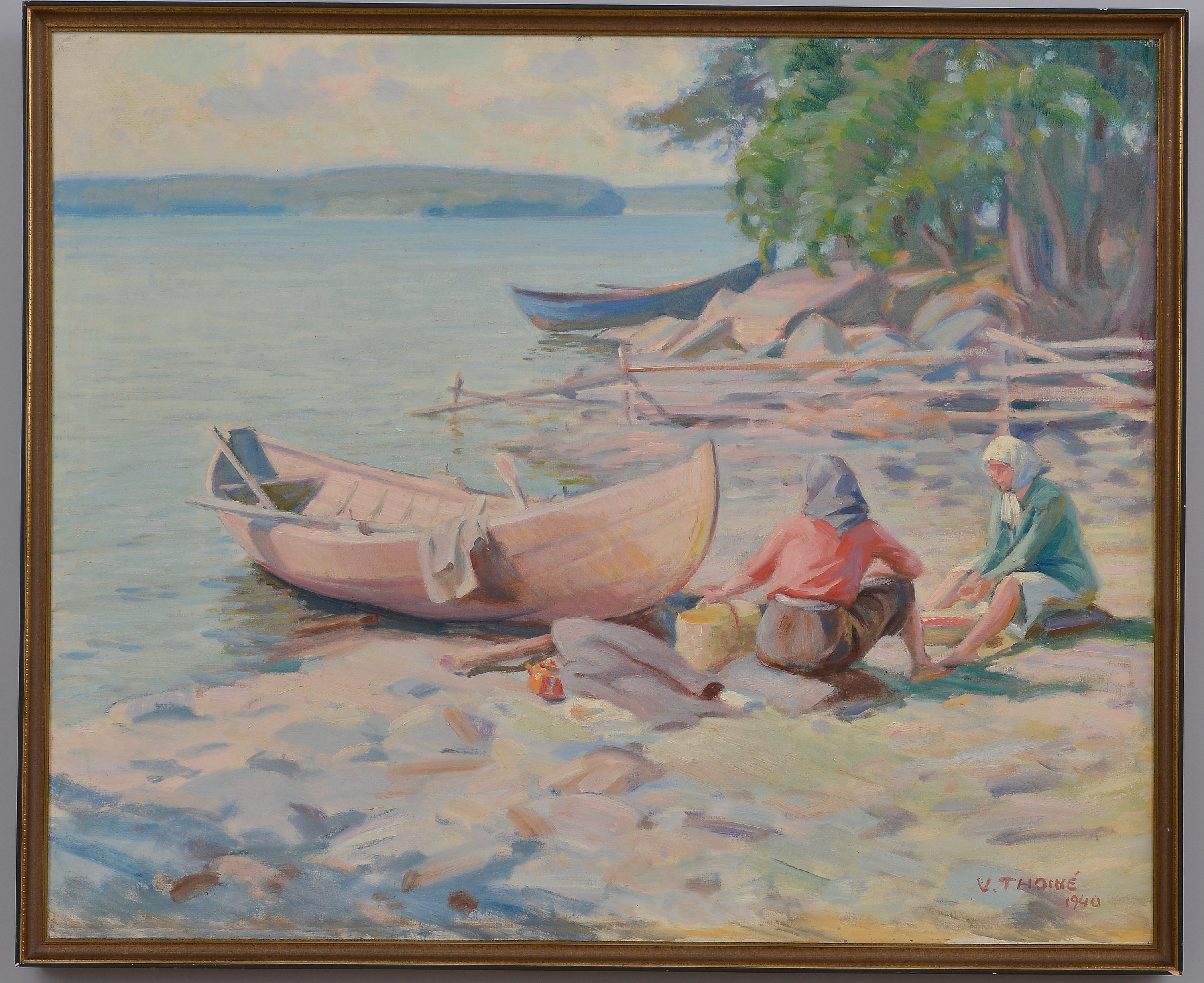 Verner Thomé, SCEN FROM THE ARCHIPELAGO. - Bukowskis