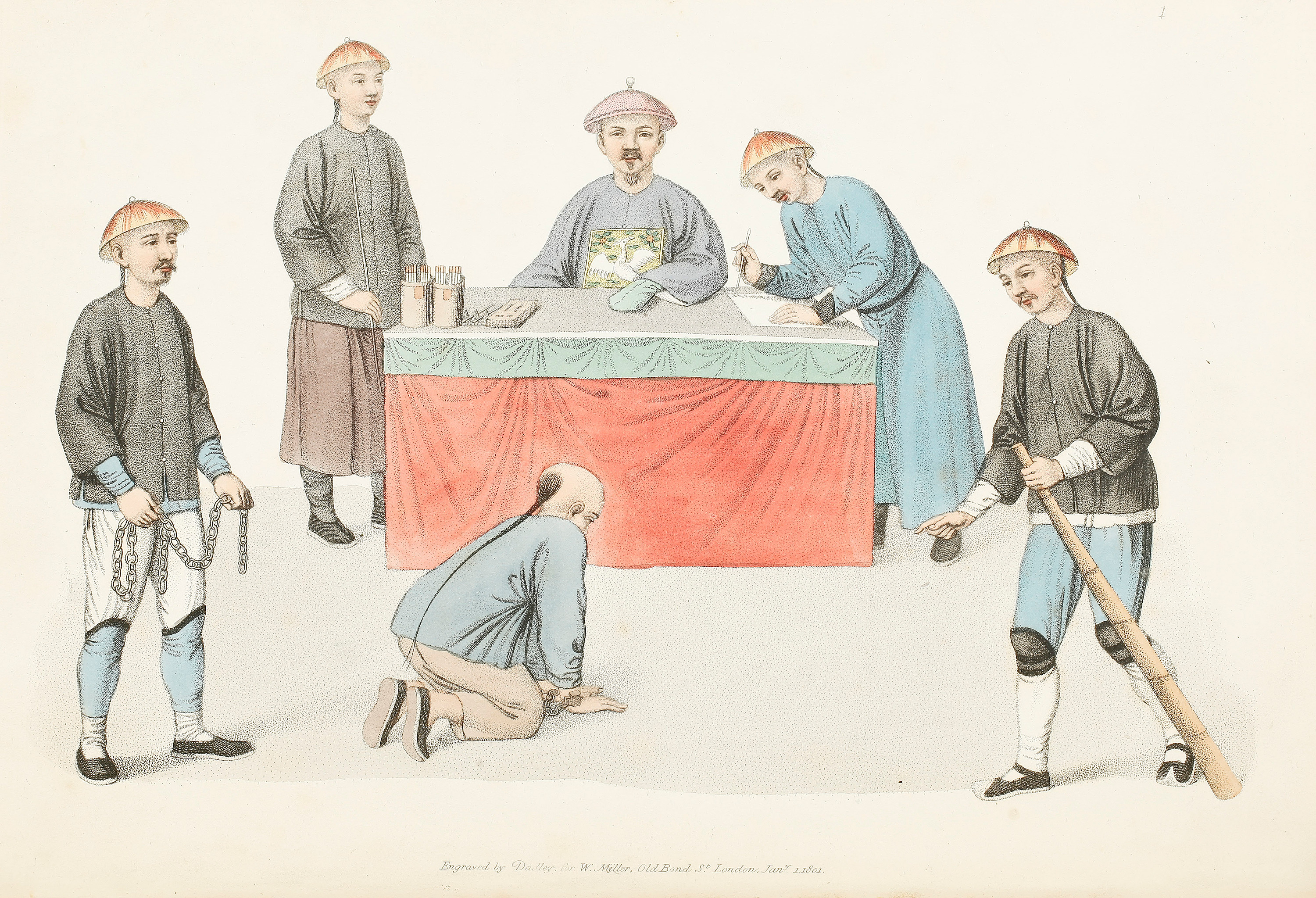 GEORGE HENRY MASON, The Punishments of China, London 1801. - Bukowskis