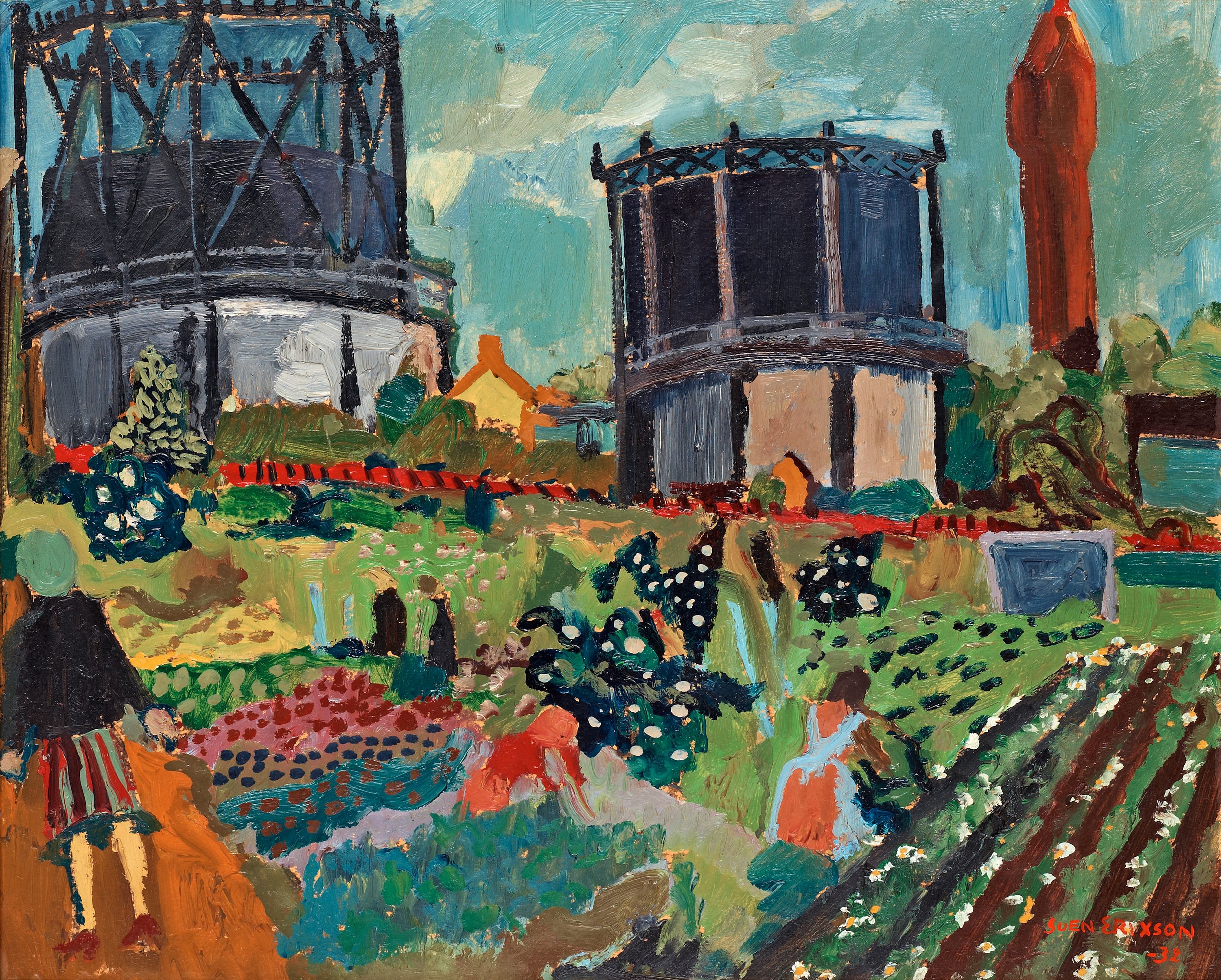 Sven X:et Erixson, Gasklockorna i värtan. - Bukowskis