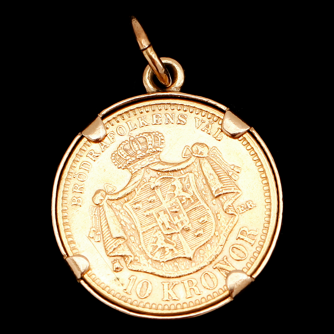 GULDMYNT, 10 kr, Oscar II, 1873. Vikt ca 5 g. - Bukowskis