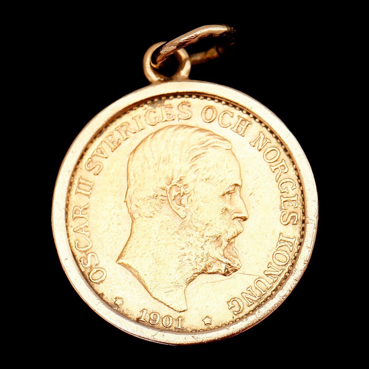 GULDMYNT, 10 kr, Oscar II, 1873. Vikt ca 5 g. - Bukowskis