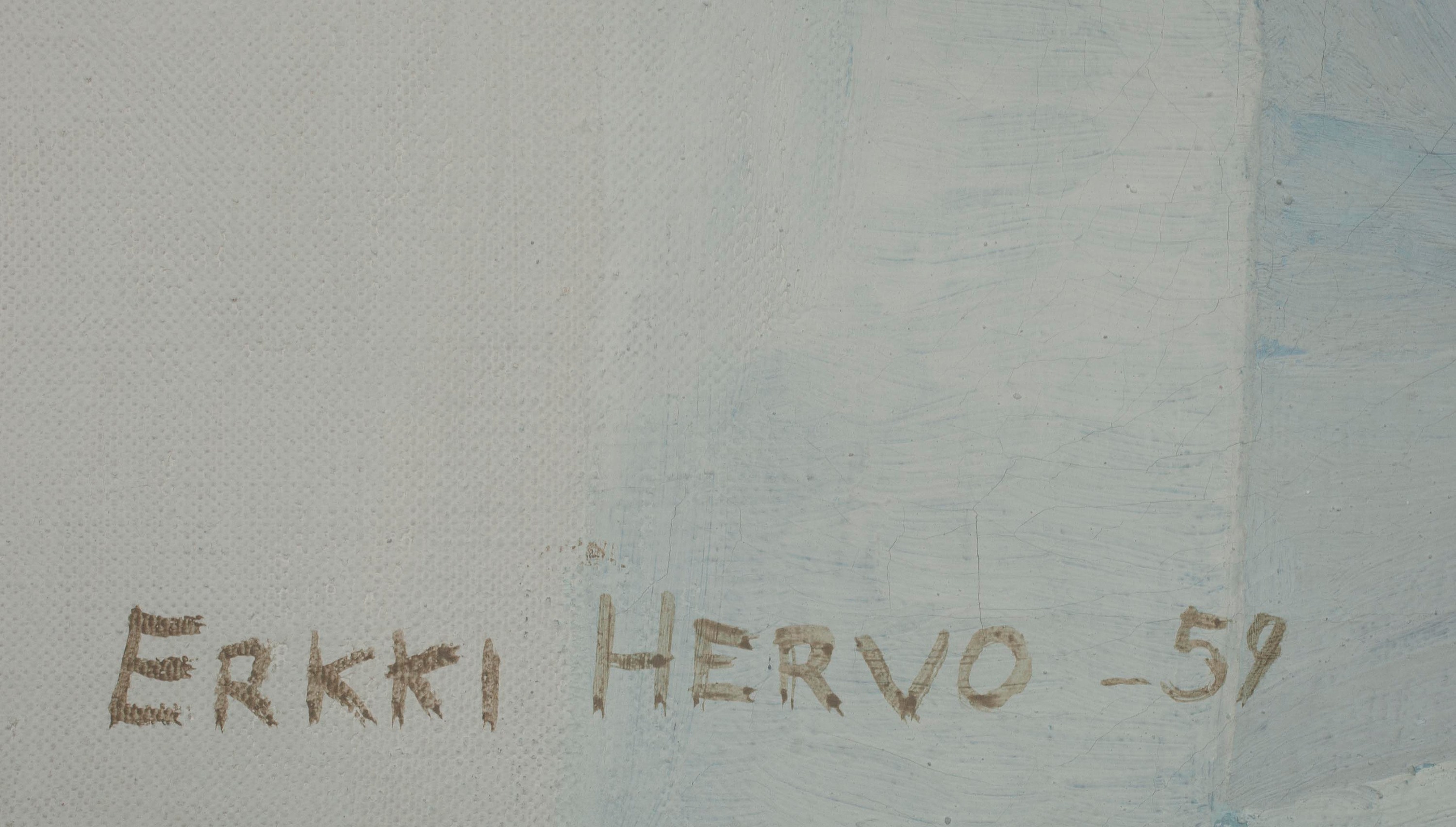 ERKKI HERVO (FINLAND), olja på duk, sign. och dat. -59. - Bukowskis