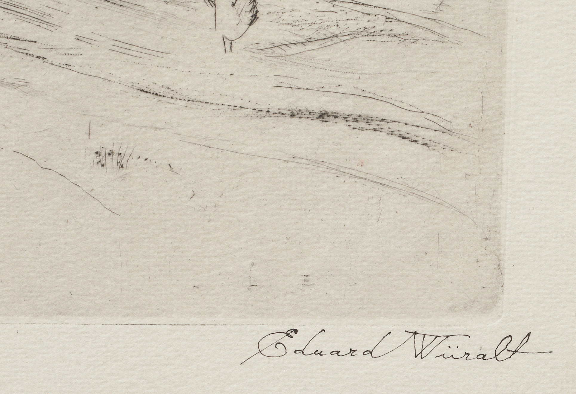 EDUARD WIIRALT, etsning, signerad och daterad 1938. - Bukowskis