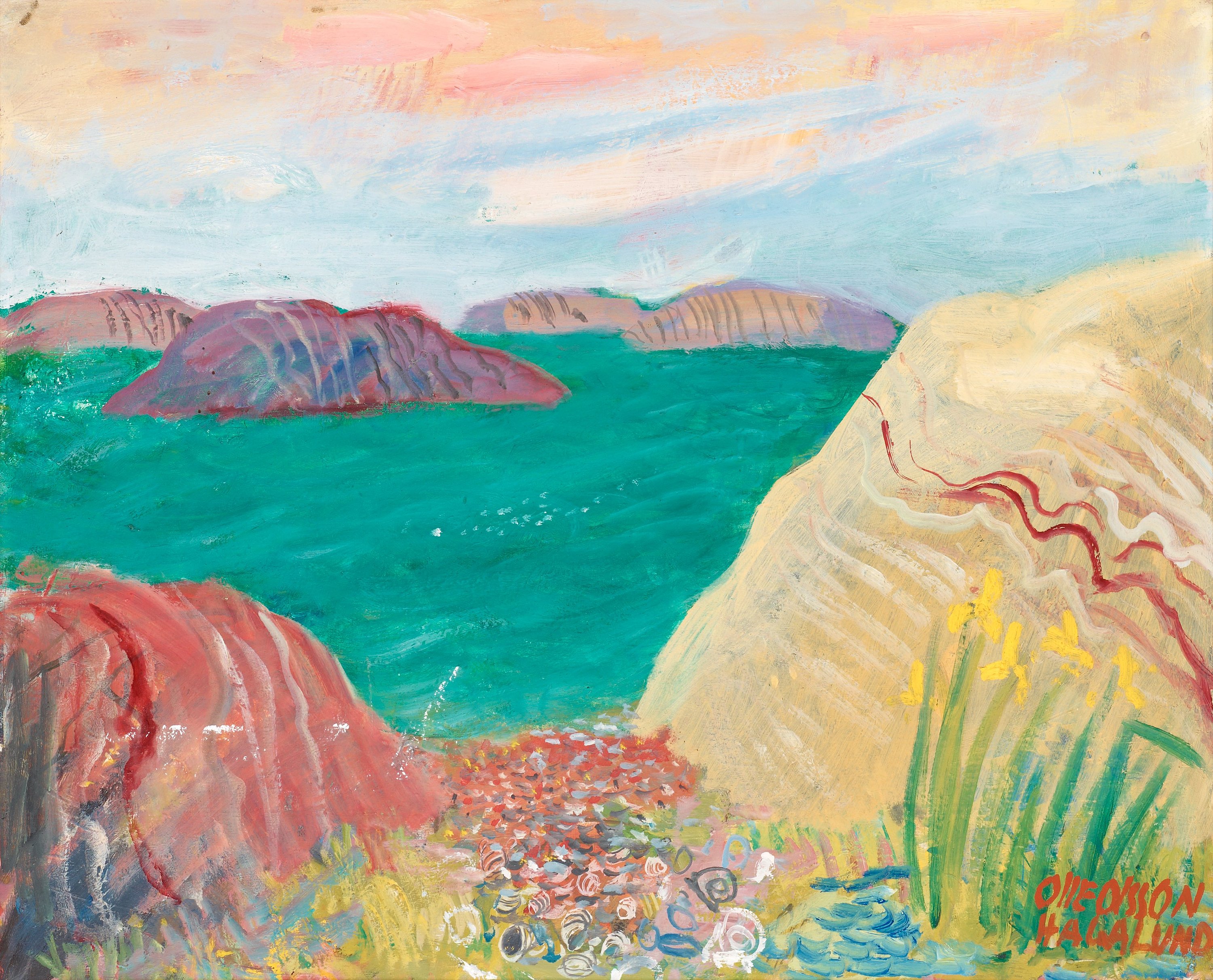 Olle Olsson-Hagalund, Svärdsliljor, Västkusten. - Bukowskis