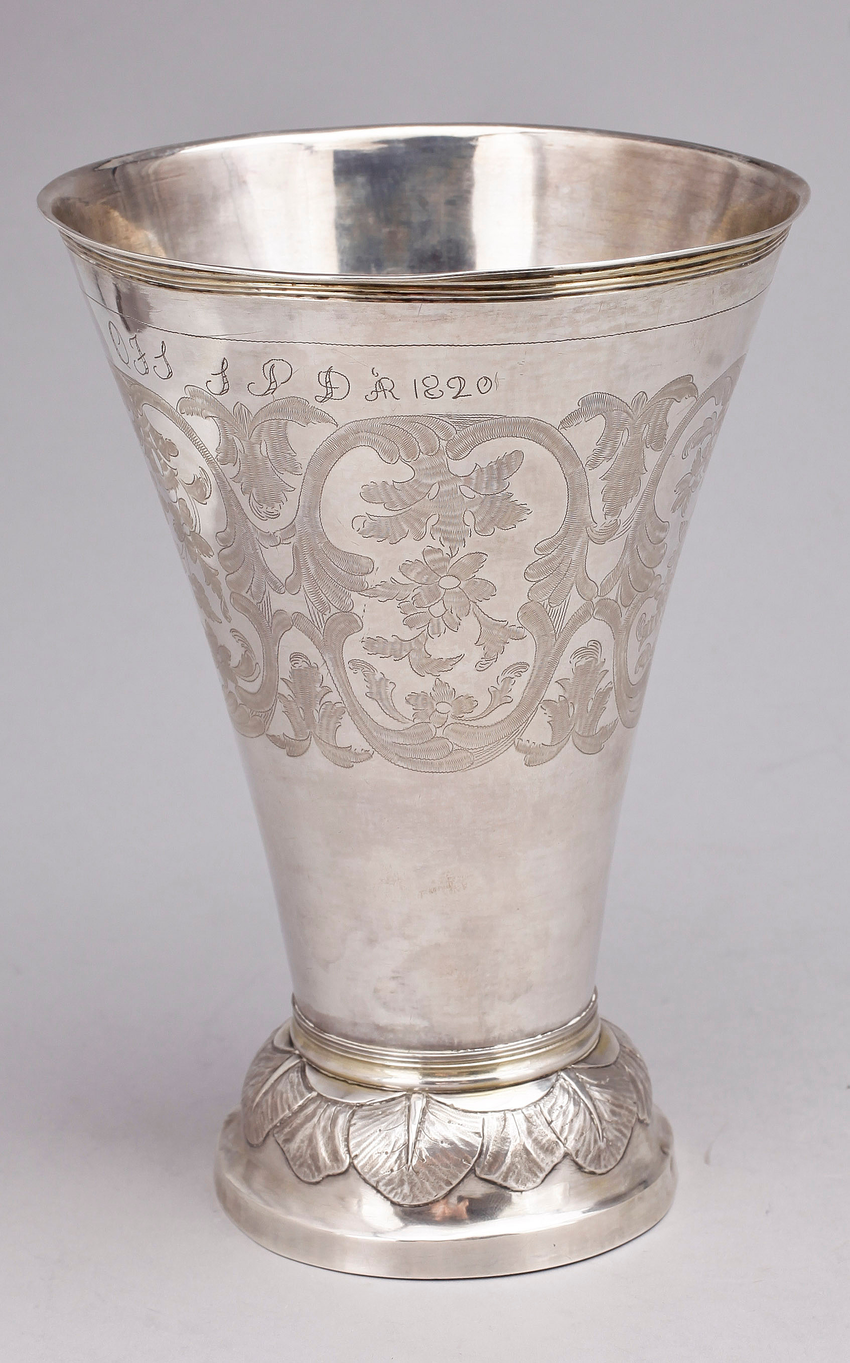 BÄGARE, silver, Lars Löfgren, Hudiksvall, verksam 1797-1854. Vikt ca ...