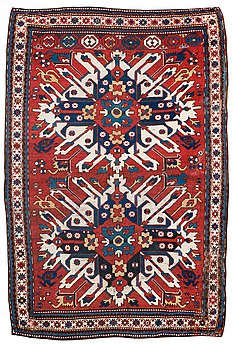 ANTIQUE KARABAGH CHELABERD. 211,5 x 147,5 cm. - Bukowskis