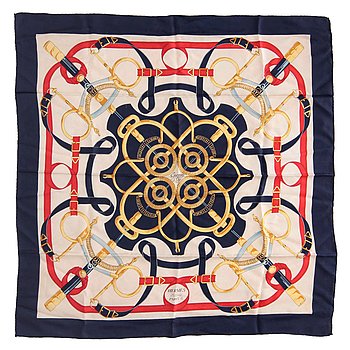 HERMÈS, silk scarf, "Epiron D'or". - Bukowskis