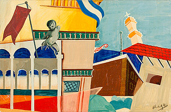 MAX GOLDSTEIN, collage, sign. - Bukowskis