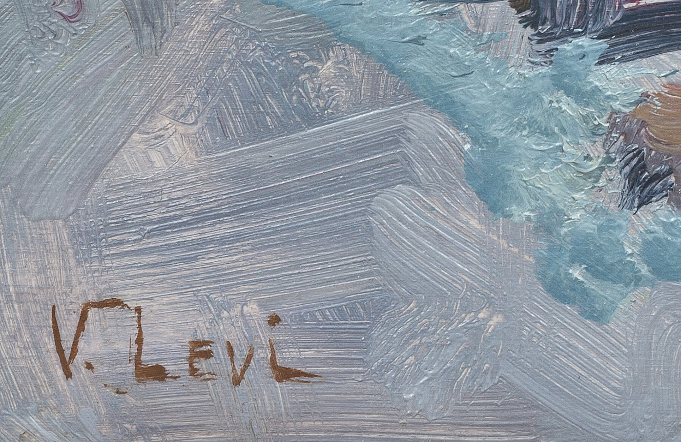 VASILI LEVI, olja på pannå, sign. - Bukowskis