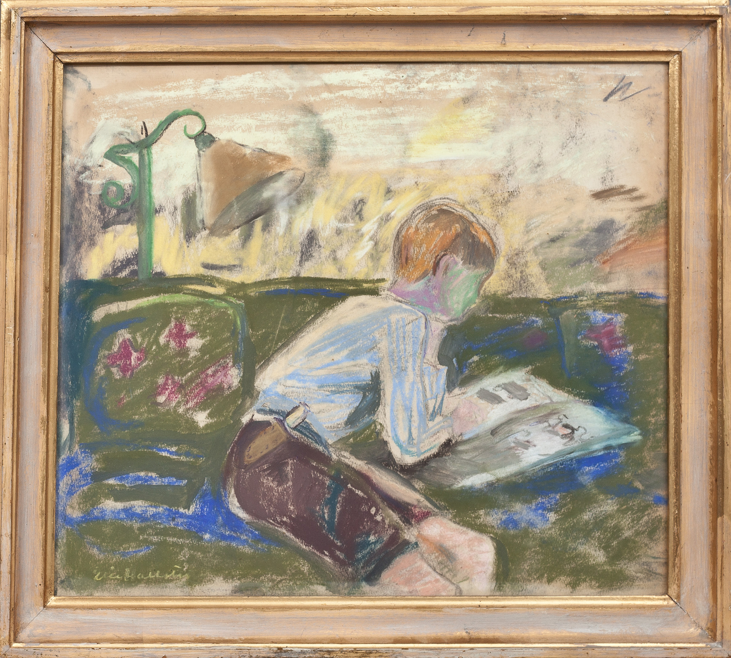 ERIC HALLSTRÖM, pastell på papper, sign. - Bukowskis