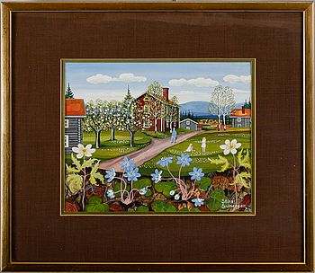 STINA SUNESSON, gouache, sign. - Bukowskis