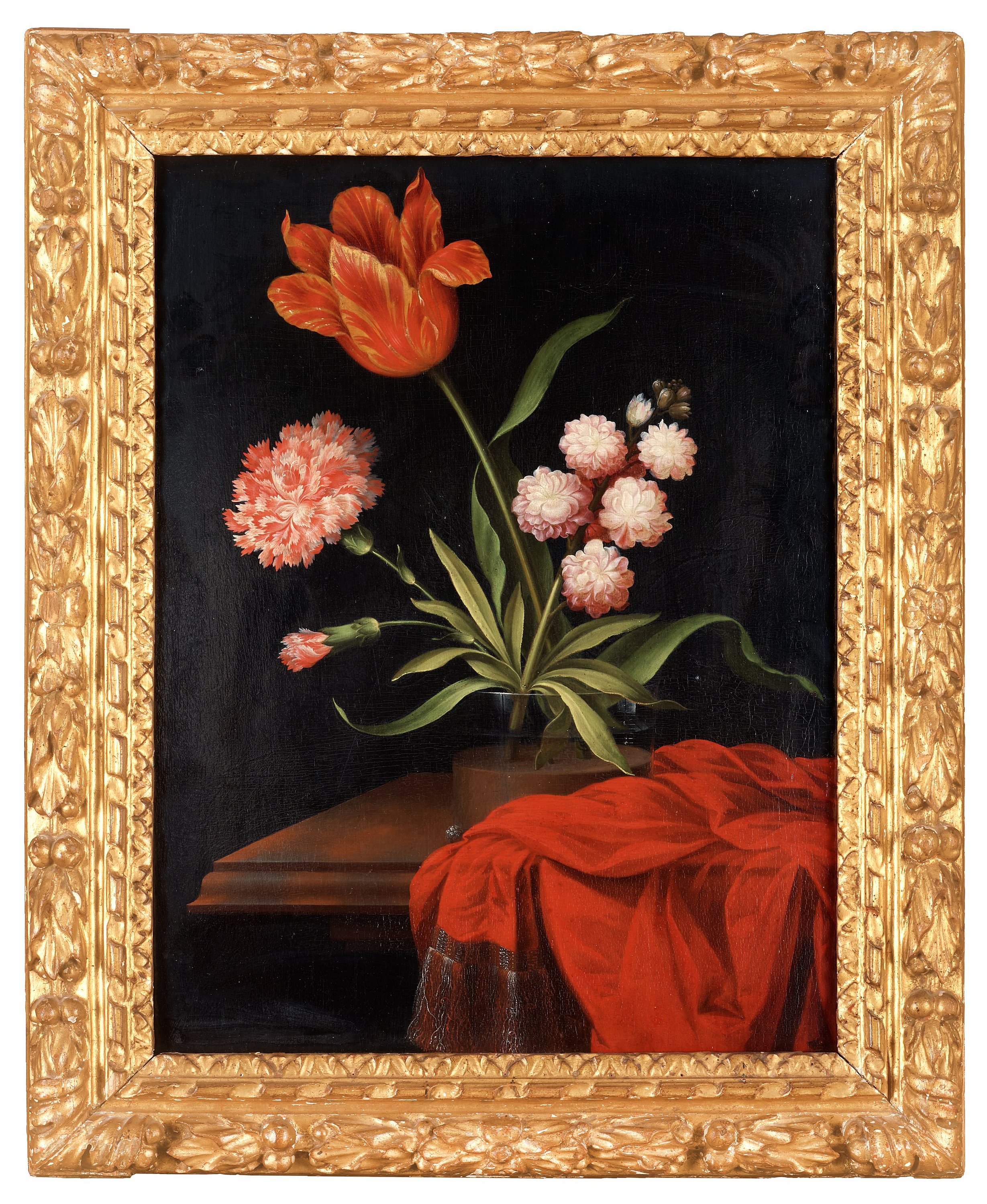 Johan Johnsen, Still life with flower in a glass vase. - Bukowskis