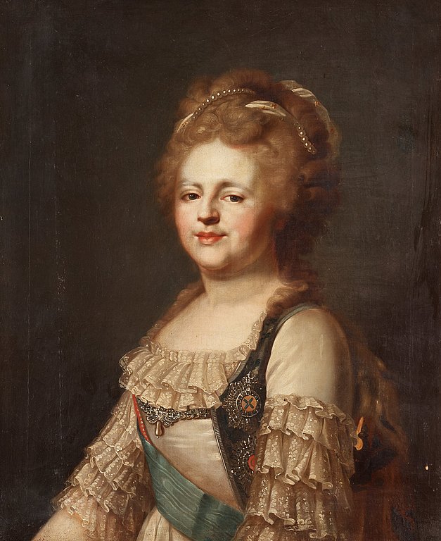 Giovanni Battista Lampi Hans krets, "Katarina II av Ryssland" (1729 ...