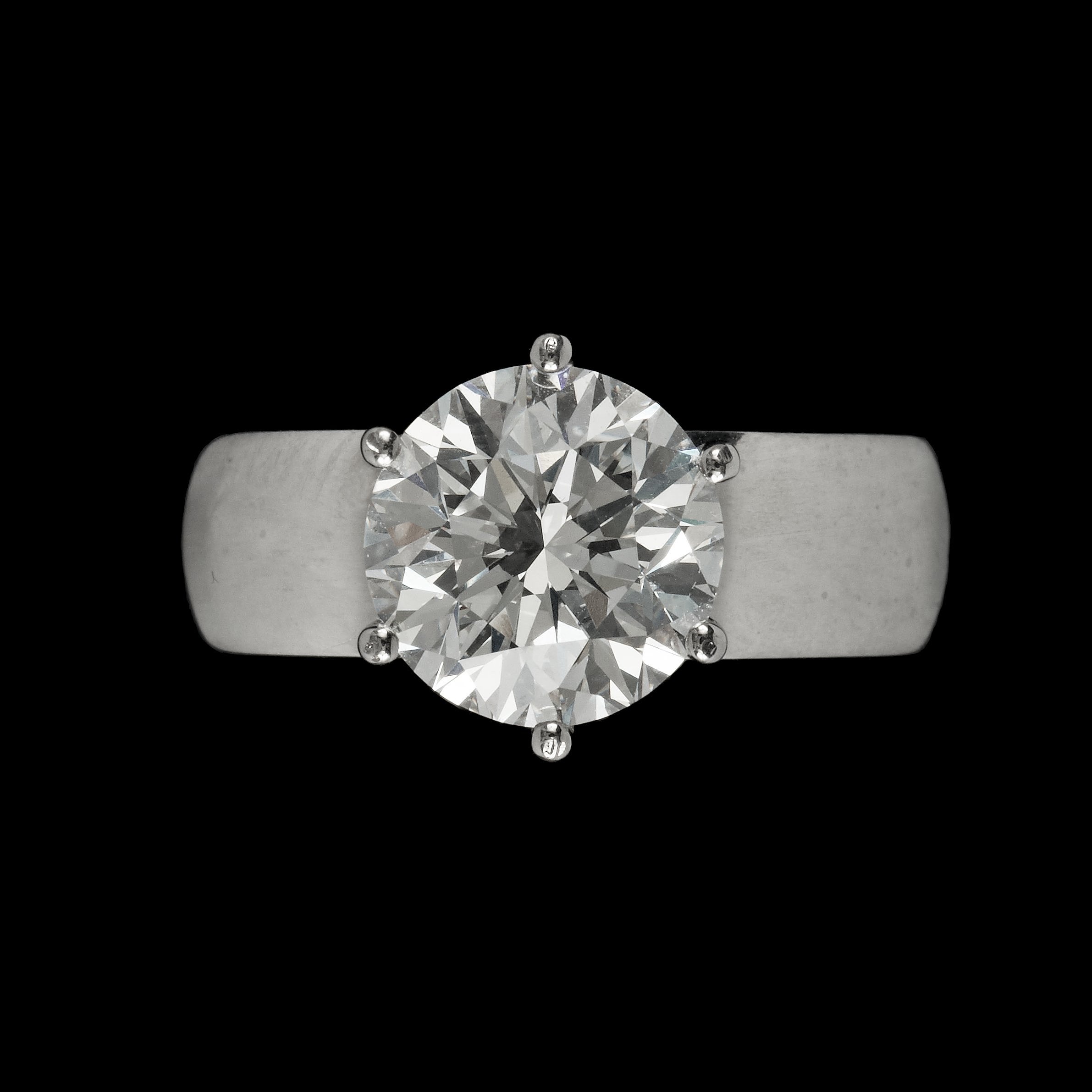 WA BOLIN, ring, briljantslipad diamant, 3.02 ct. Cert. GIA F/VS2 ...