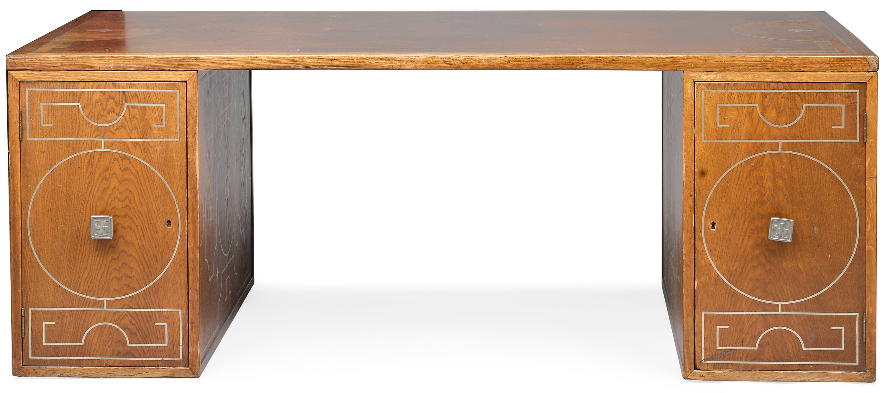 A TEN PIECE SET OF OFFICE FURNITURE FROM THE FINNISH EMBASSY IN MOSCOW ...