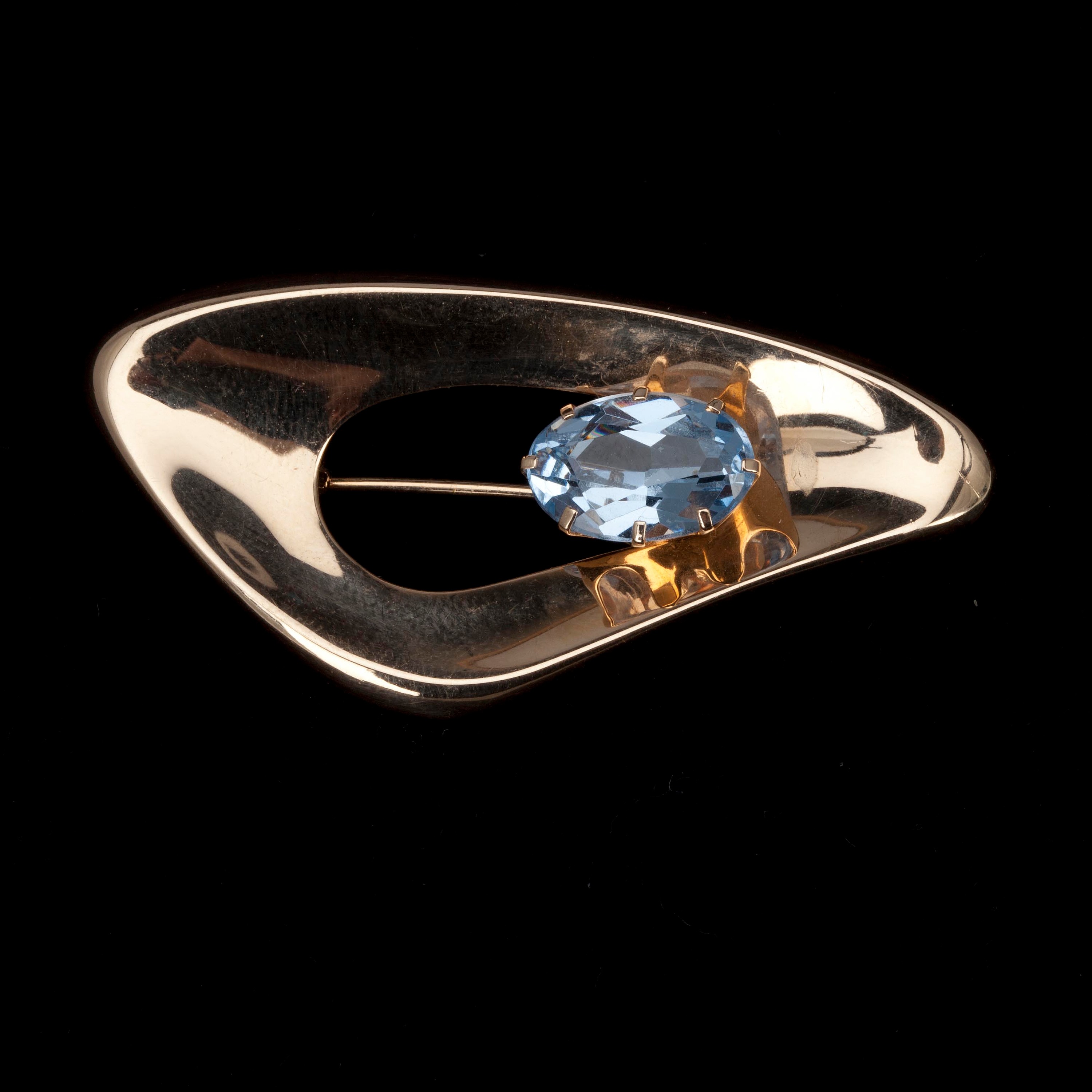 BROSCH och ÖRHÄNGEN, guld 14K, syntetisk spinell, Rauno Lähteenmäki ...