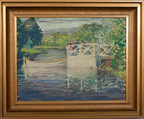 ALEX RAPP, öljy levylle, signeerattu ja päivätty -14. - Bukowskis