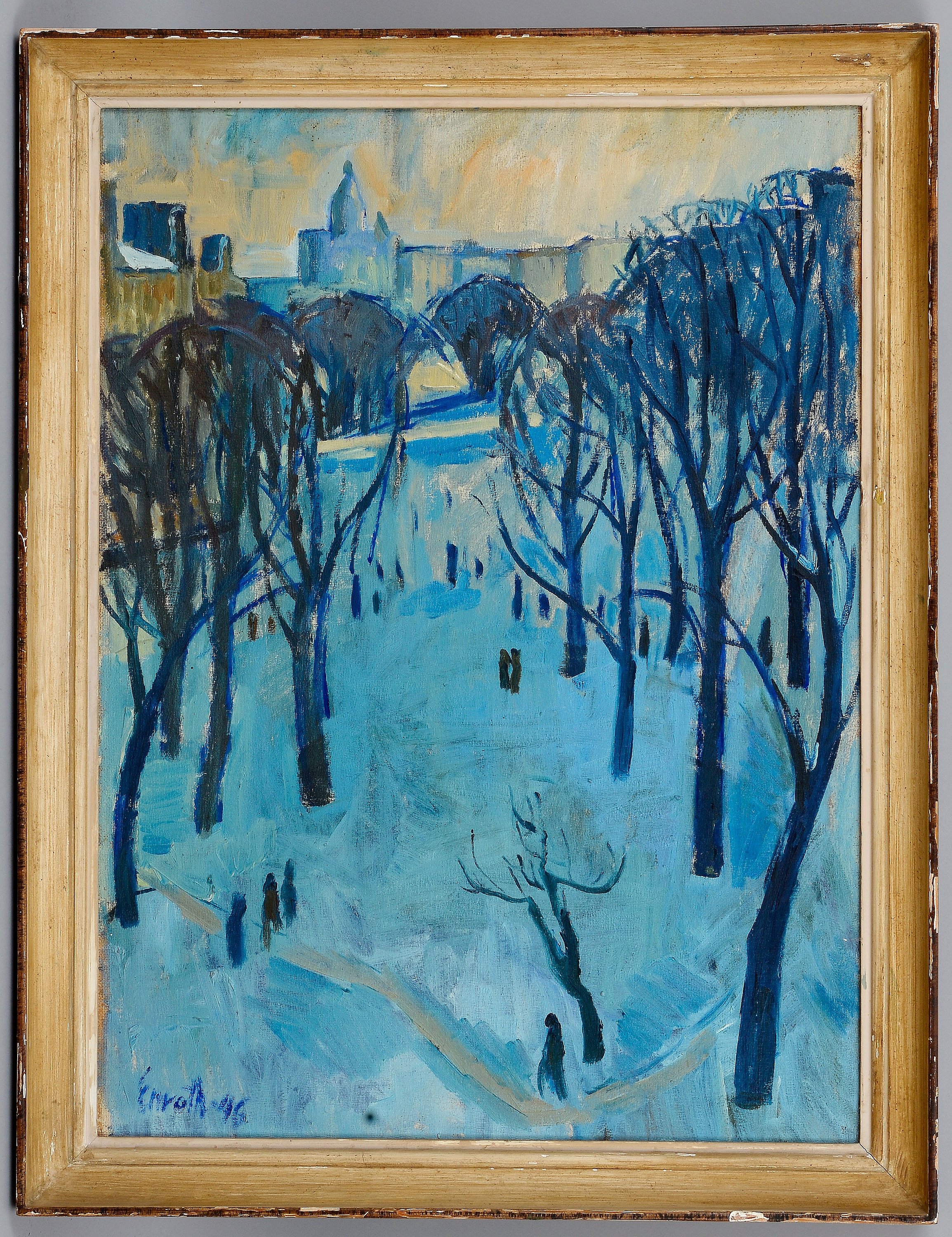 ERIK ENROTH, öljy levylle, signeerattu ja päivätty 1946. - Bukowskis