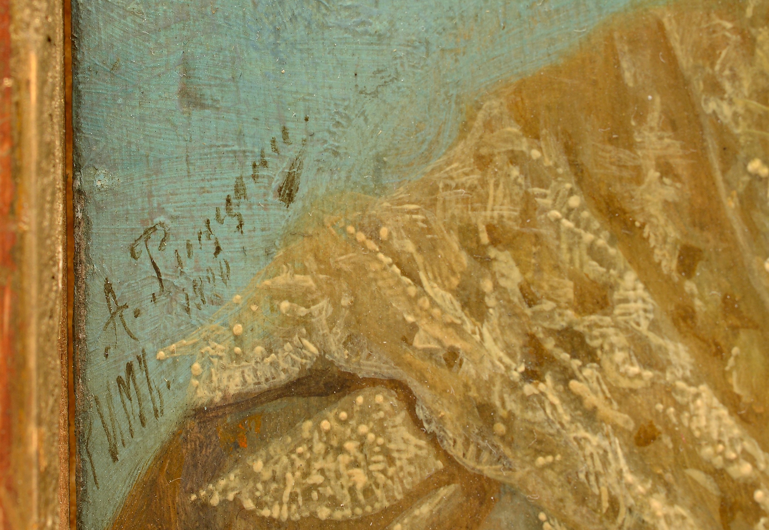 Alexander Antonovich Rizzoni, GIRL WITH FLOWERS IN HER HAIR. - Bukowskis