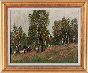 JOHAN KINDBORG, olja på duk. Signerad och daterad, 1882. - Bukowskis