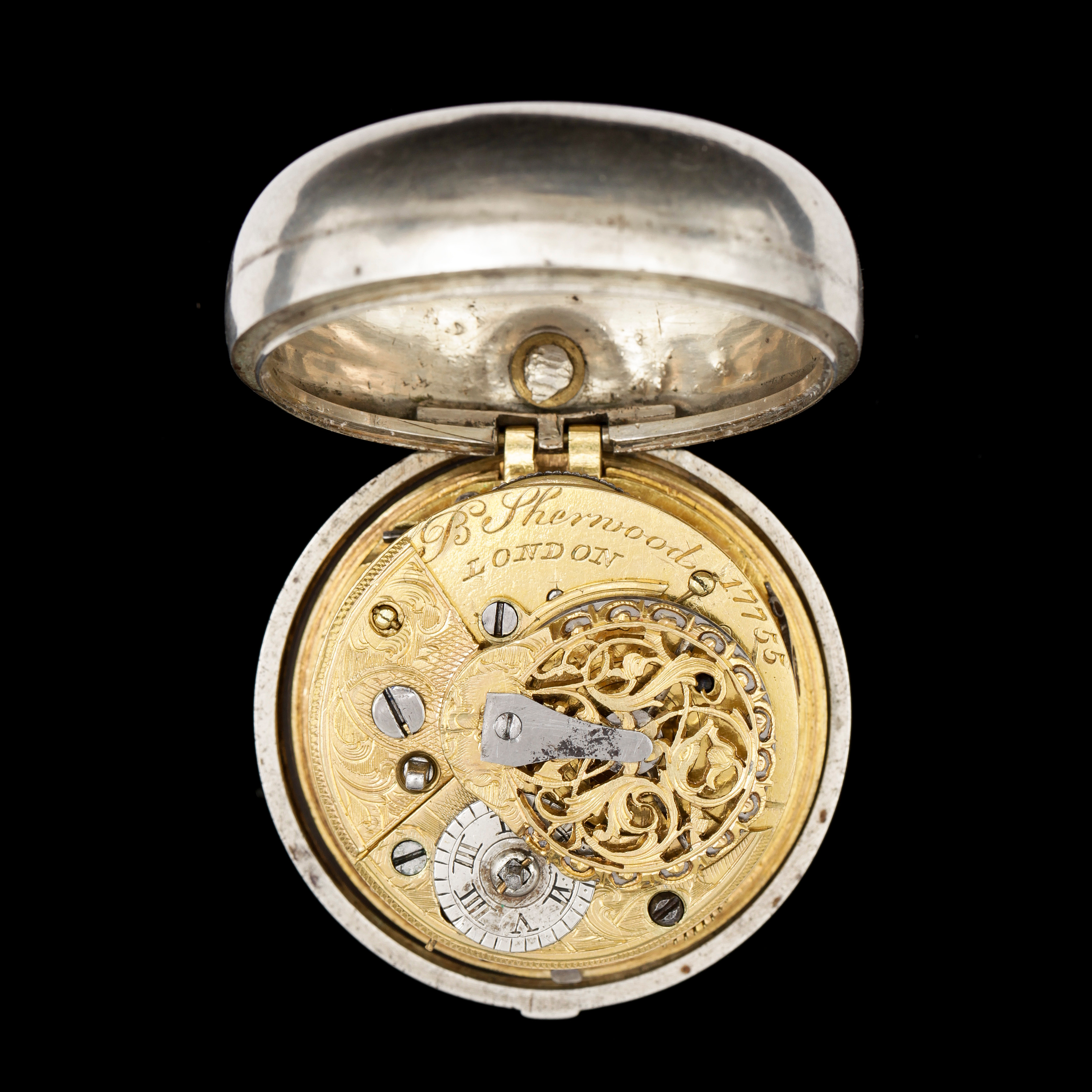 FICKUR, silver, Benjamin Sherwood, London, 1700-talets mitt. - Bukowskis