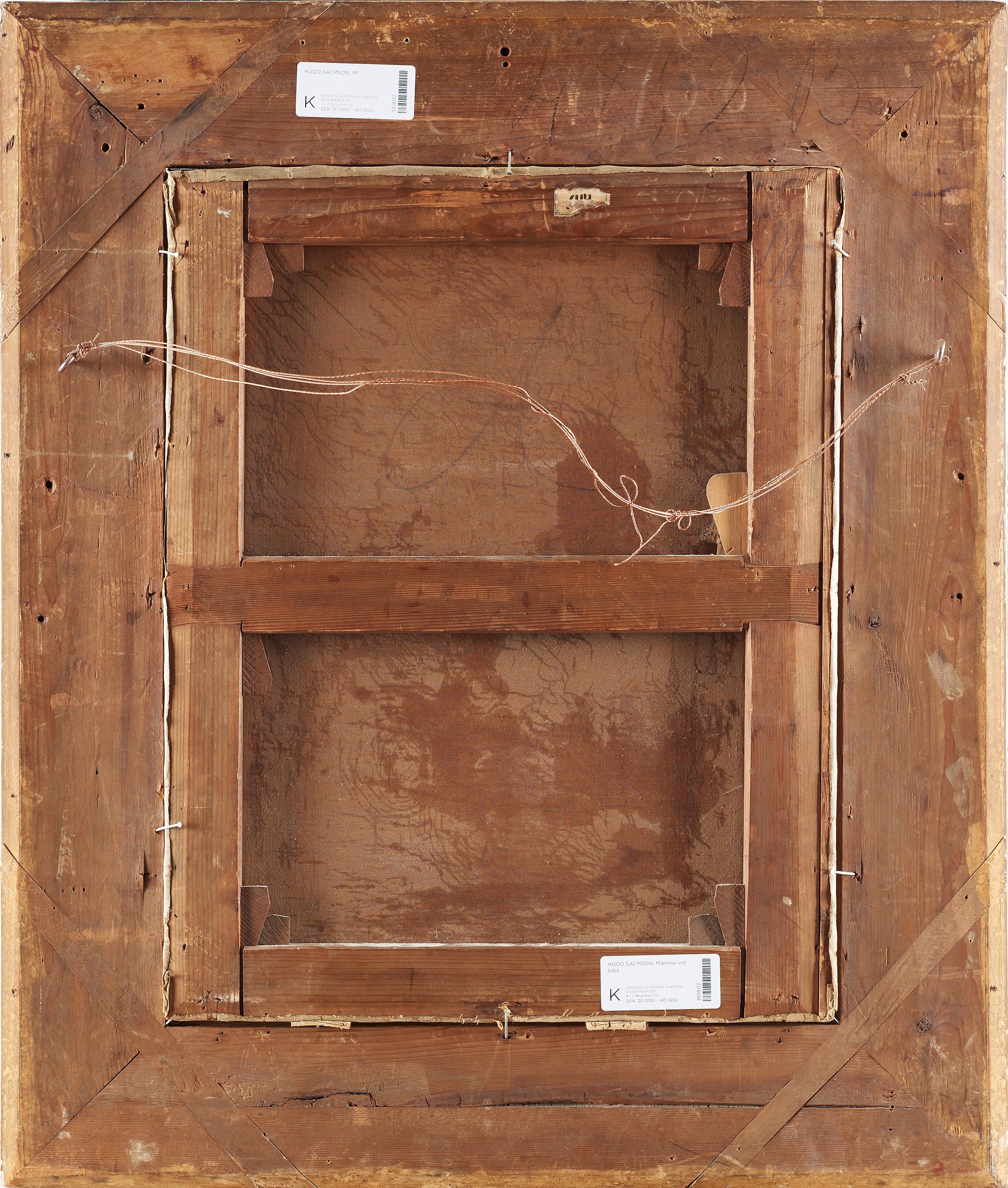 Hugo Salmson, Mother knows best. - Bukowskis