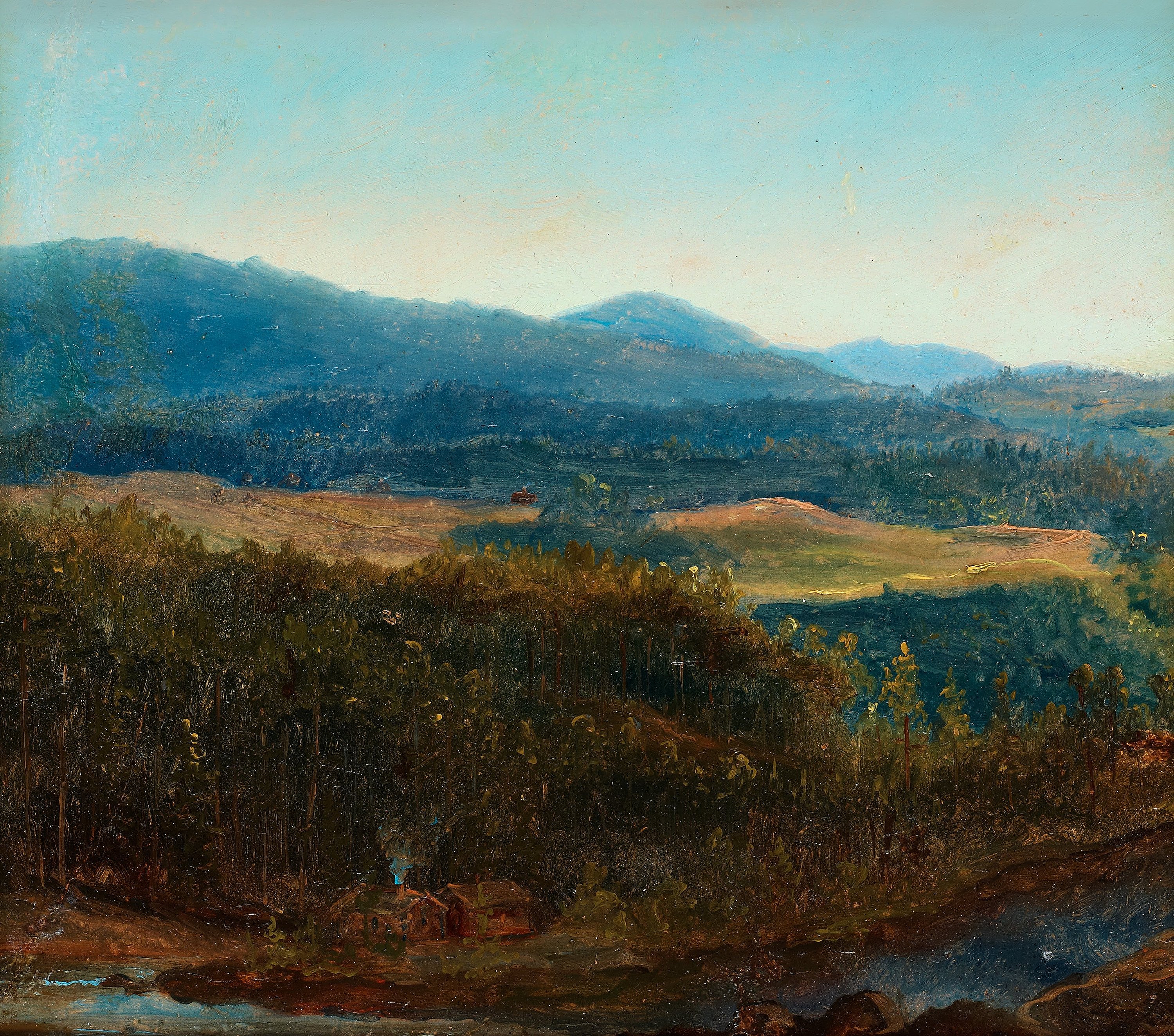 MARCUS LARSON, Olja på smörpapper, lagd på papp, ej sign. - Bukowskis