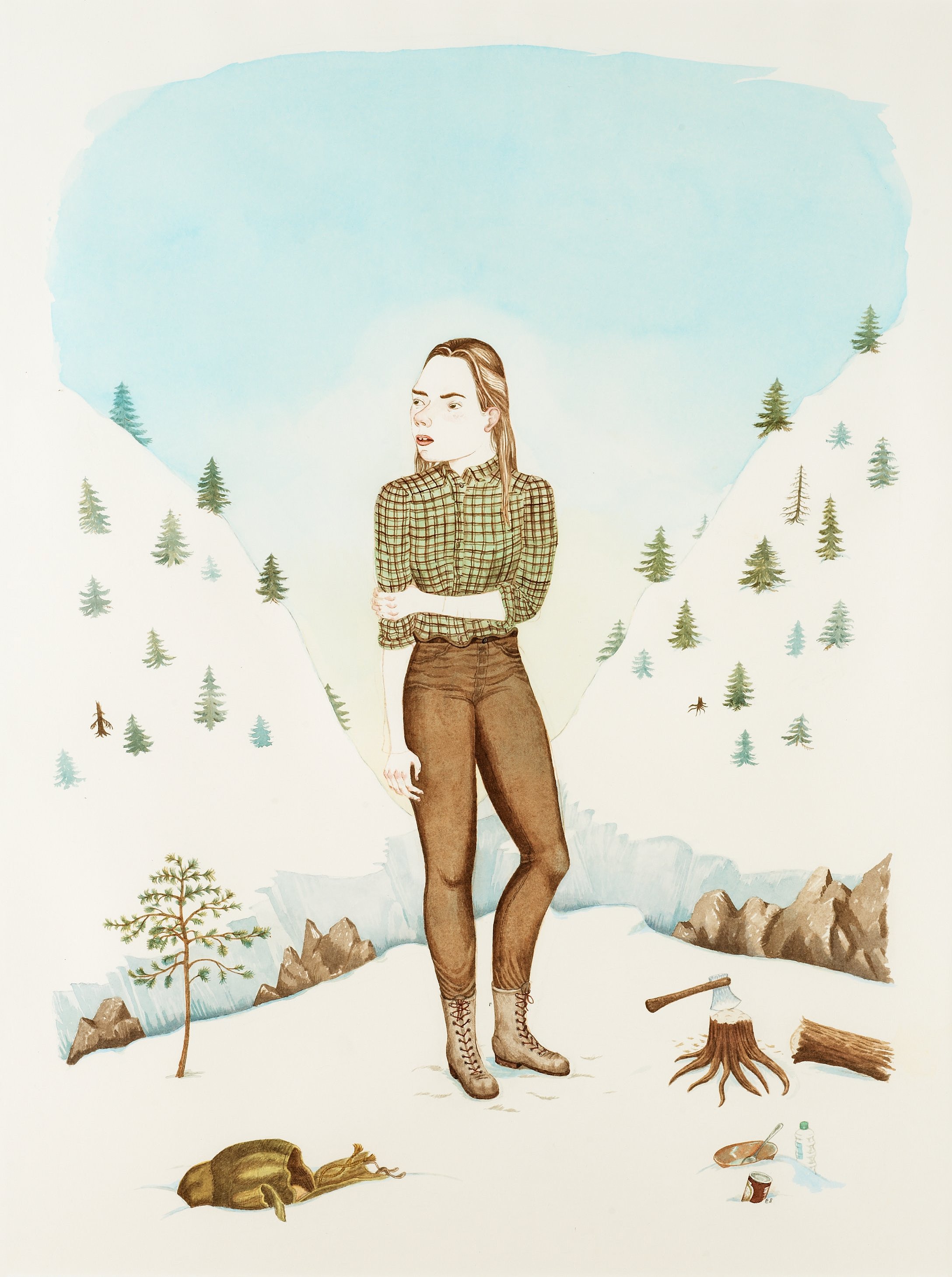 Emma Åkerman, "Village of the Swedish Lesbian Lumberjacks". - Bukowskis