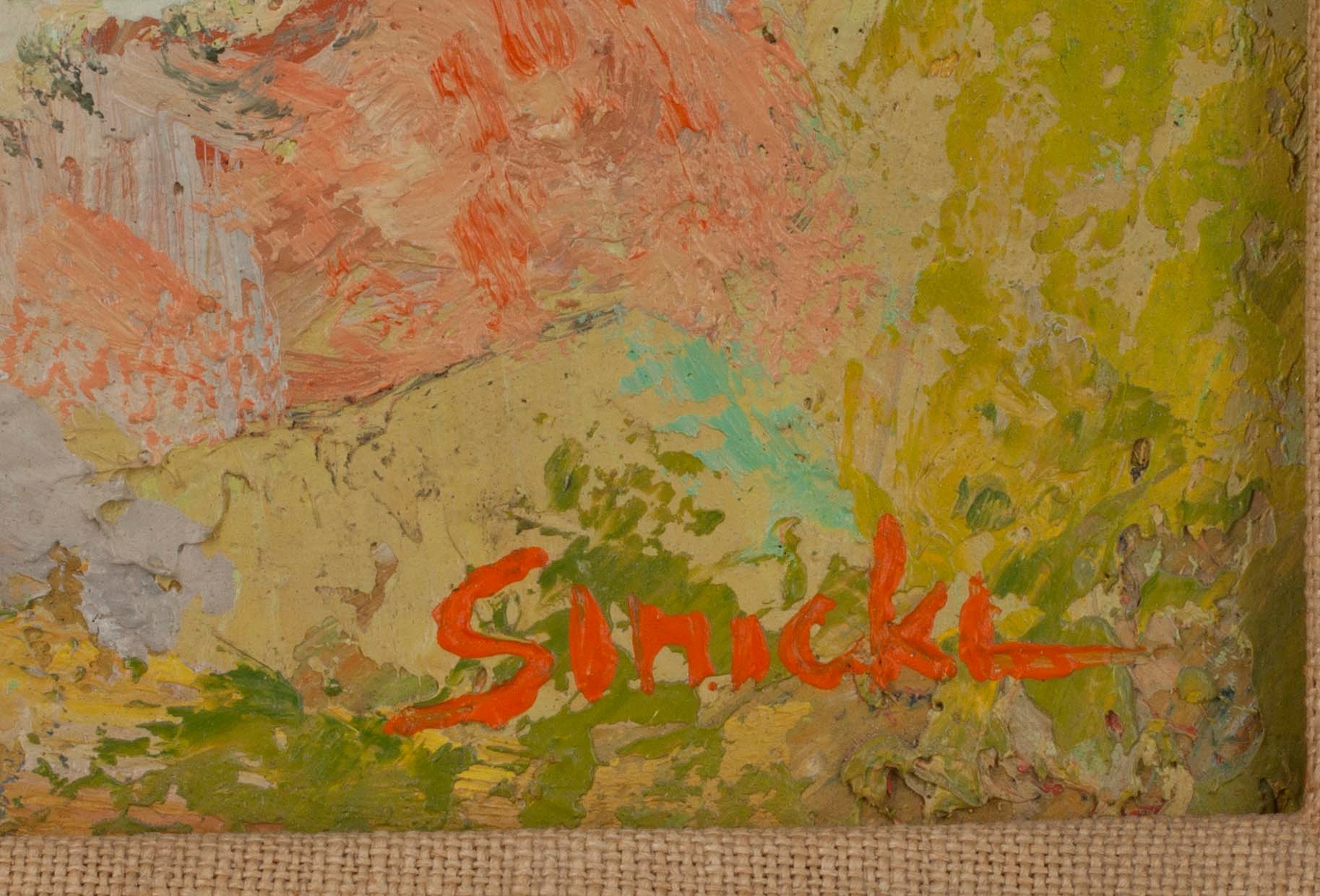 RENÉ SINICKI, olja på duk, signerad. - Bukowskis