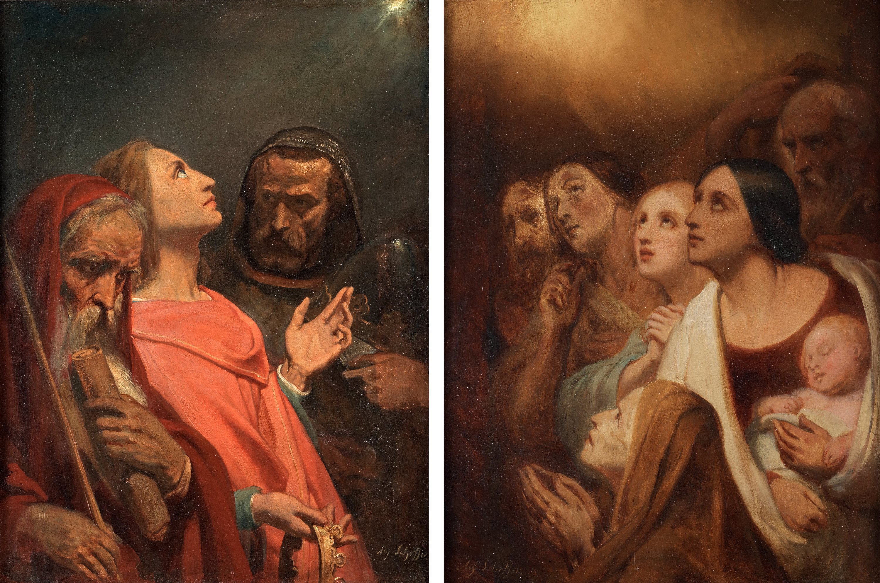 Ary Scheffer, The three Magi and The Adorations of the Shepherds ...