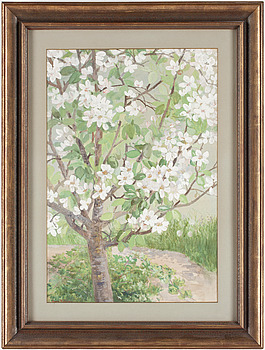 ANNA BILLING, akvarell, sign. - Bukowskis