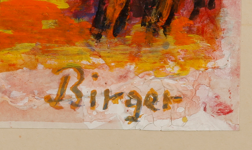 BIRGER LUNDQUIST, blandteknik, signerad. - Bukowskis