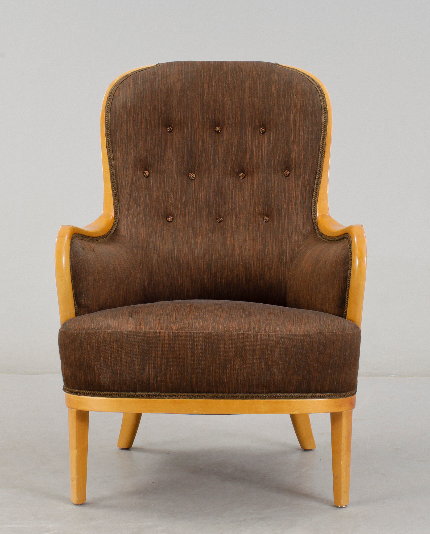 FÅTÖLJ, "Advokaten", Carl Malmsten. - Bukowskis