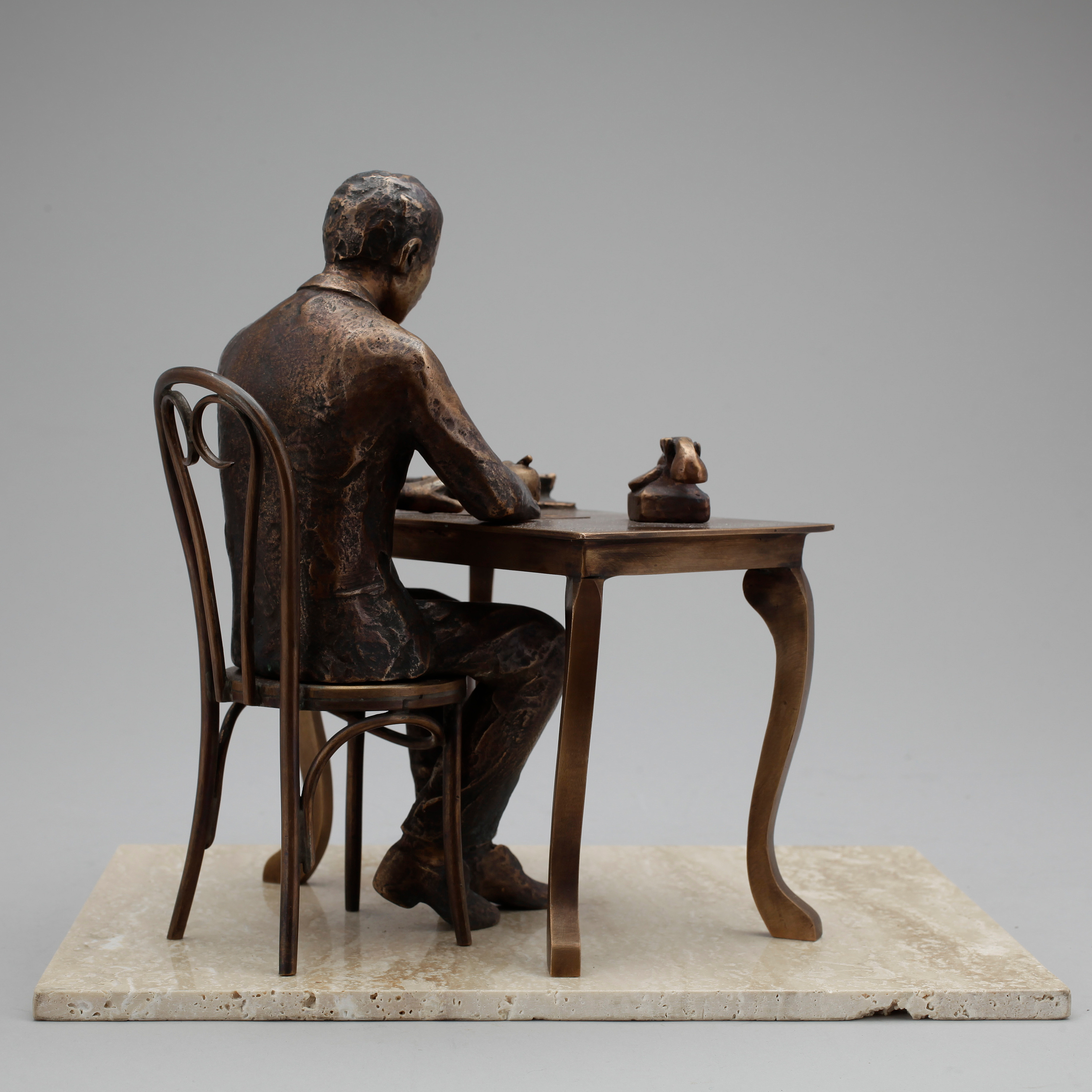 LASZLO KUTAS, brons, "Raoul Wallenberg", sign. - Bukowskis