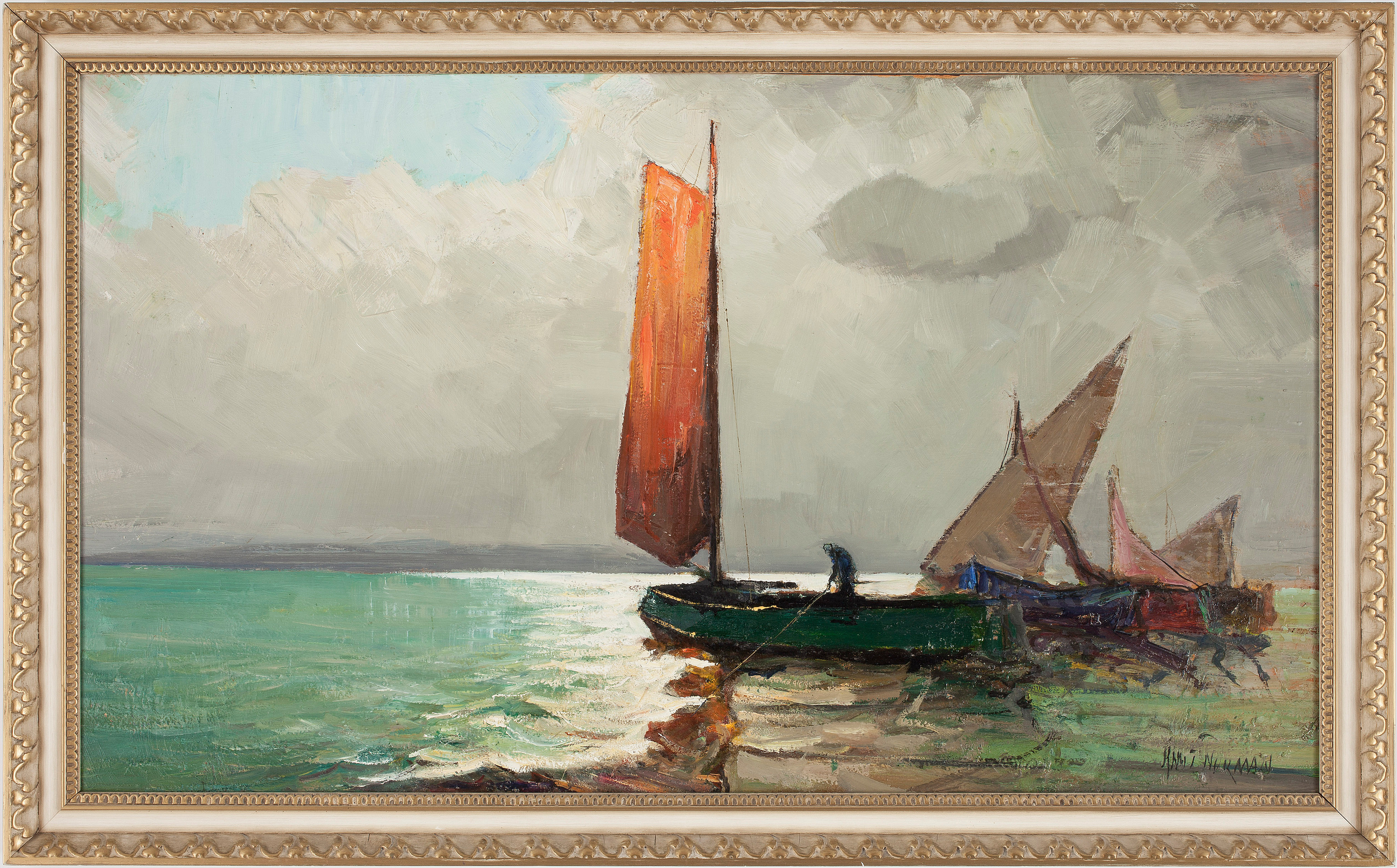 KNUT NORMAN. Olja på pannå. Signerad Knut Norman. - Bukowskis