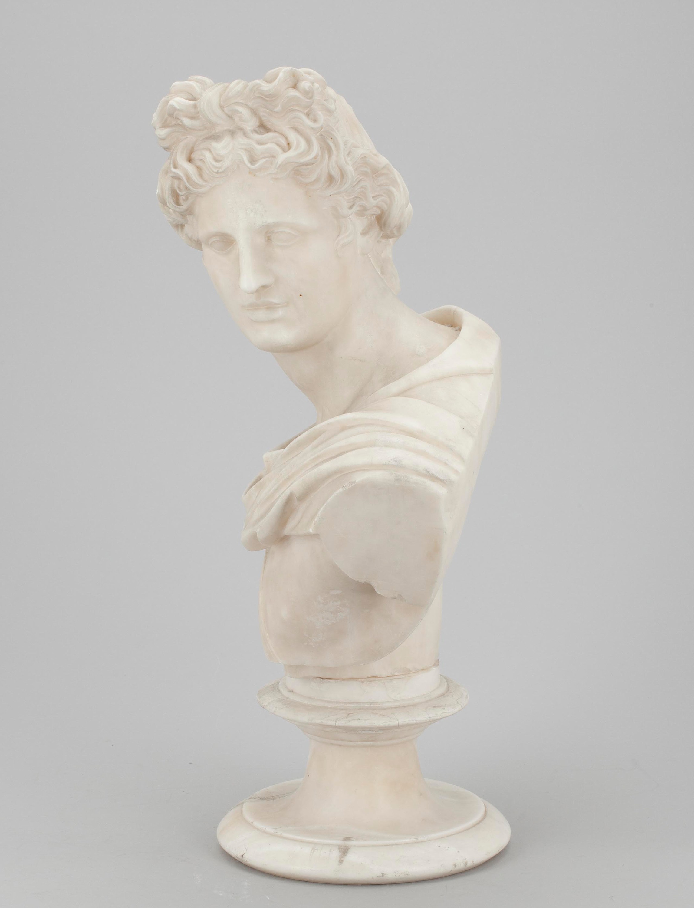 SKULPTUR, marmor, "Apollo di Belvedere", Italien. - Bukowskis