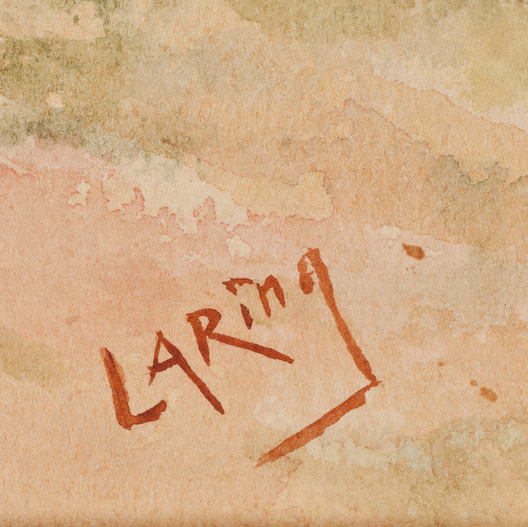 LAURITS ANDERSEN RING. Olja på papp-pannå. Sign LA Ring. - Bukowskis