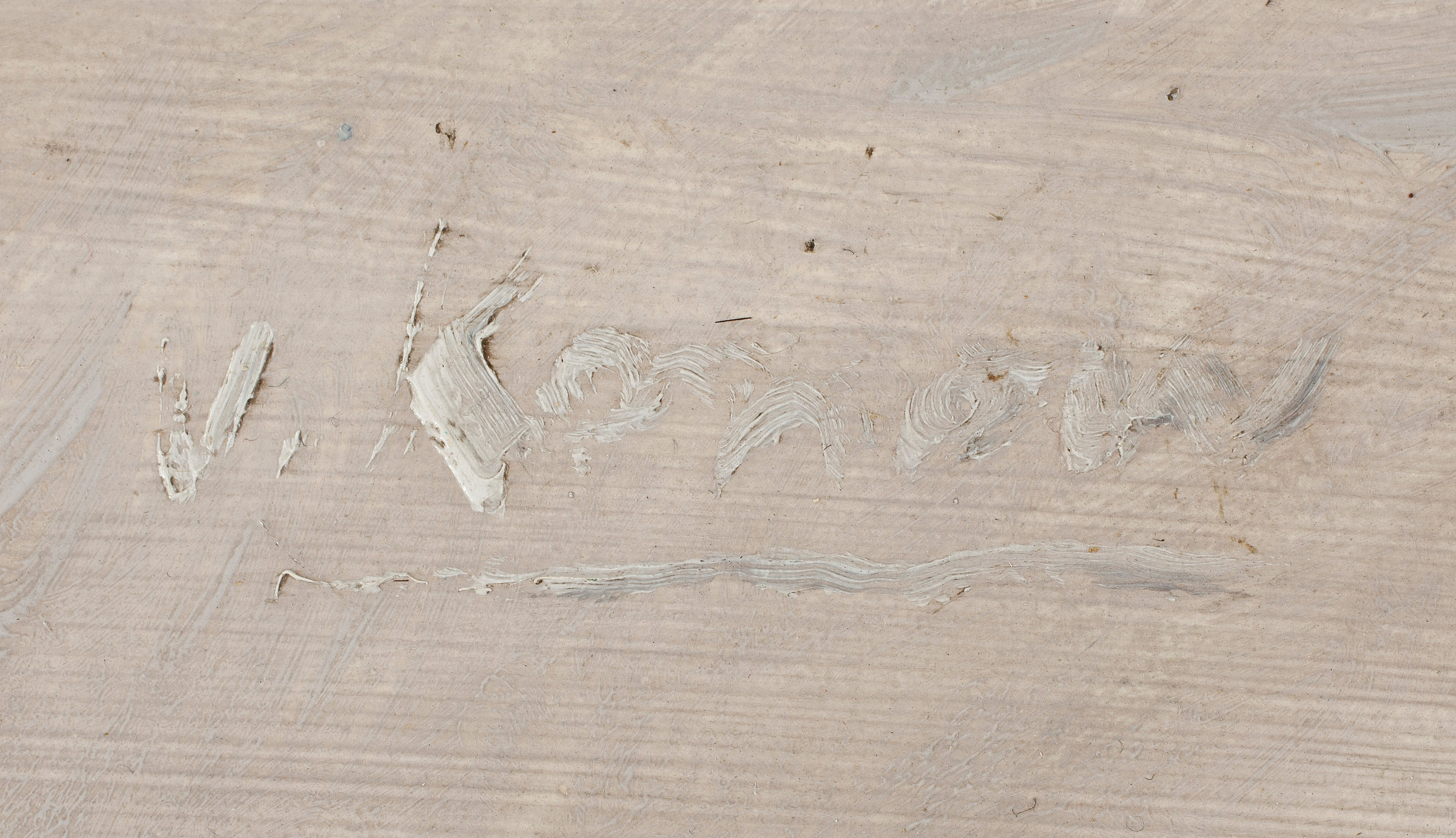 JÜRGEN VON KONOW, olja på pannå, signerad. - Bukowskis