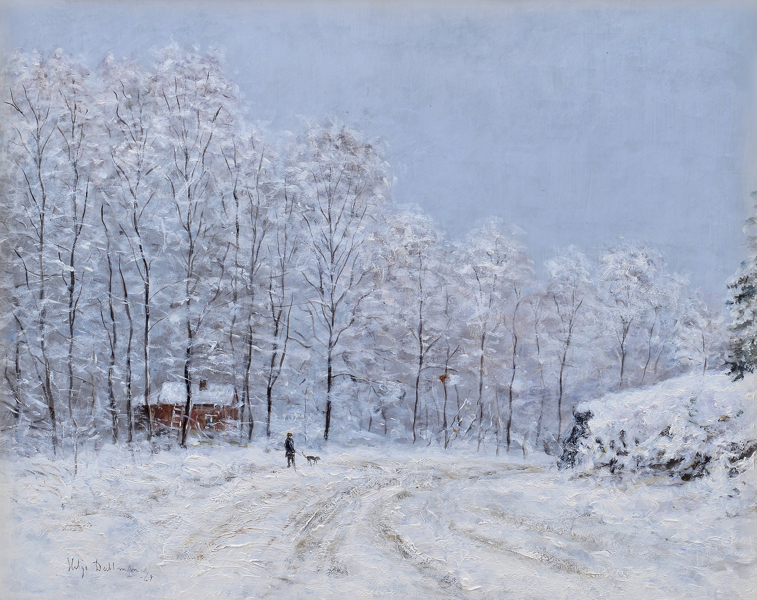 Helge Dahlman, VINTERSTÄMNING. - Bukowskis