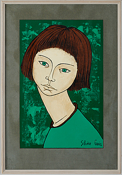 SILVÈRE CROIX, gouache, signerad. - Bukowskis