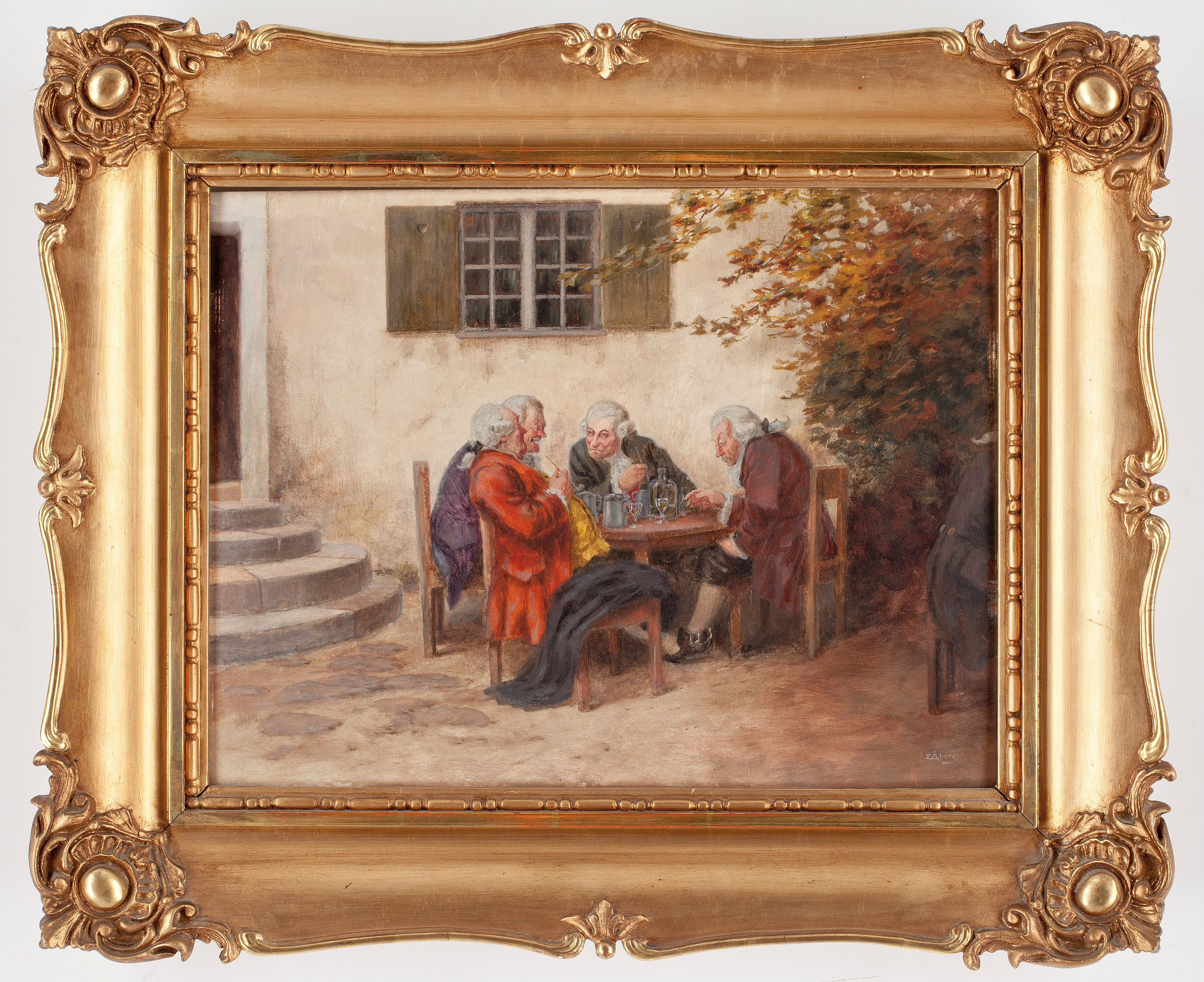 EMIL ÅBERG, olja på pannå, signerad. - Bukowskis