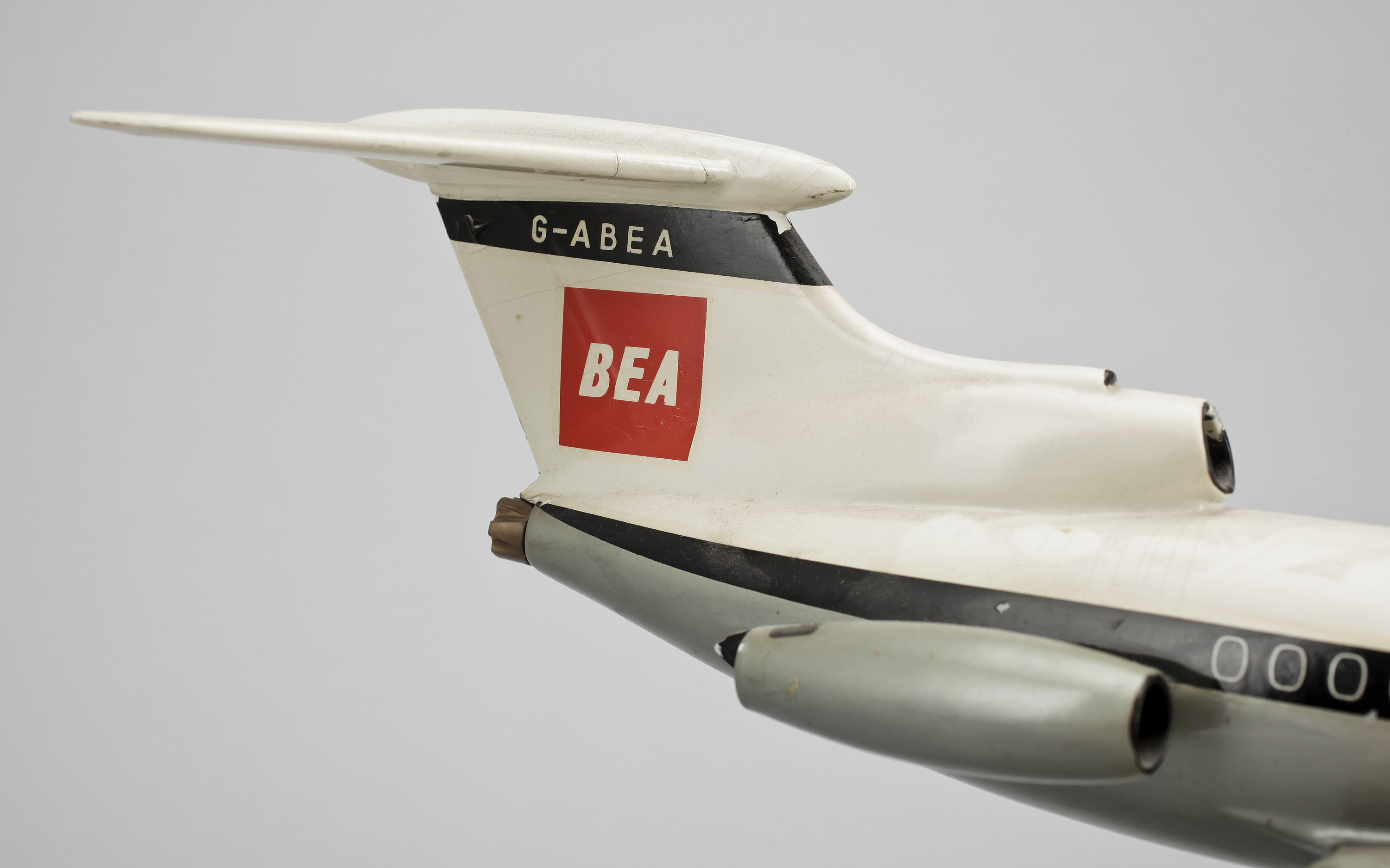 FLYGPLANSMODELL, plast, "BEA", Westay Models, London, 1950/60-tal ...