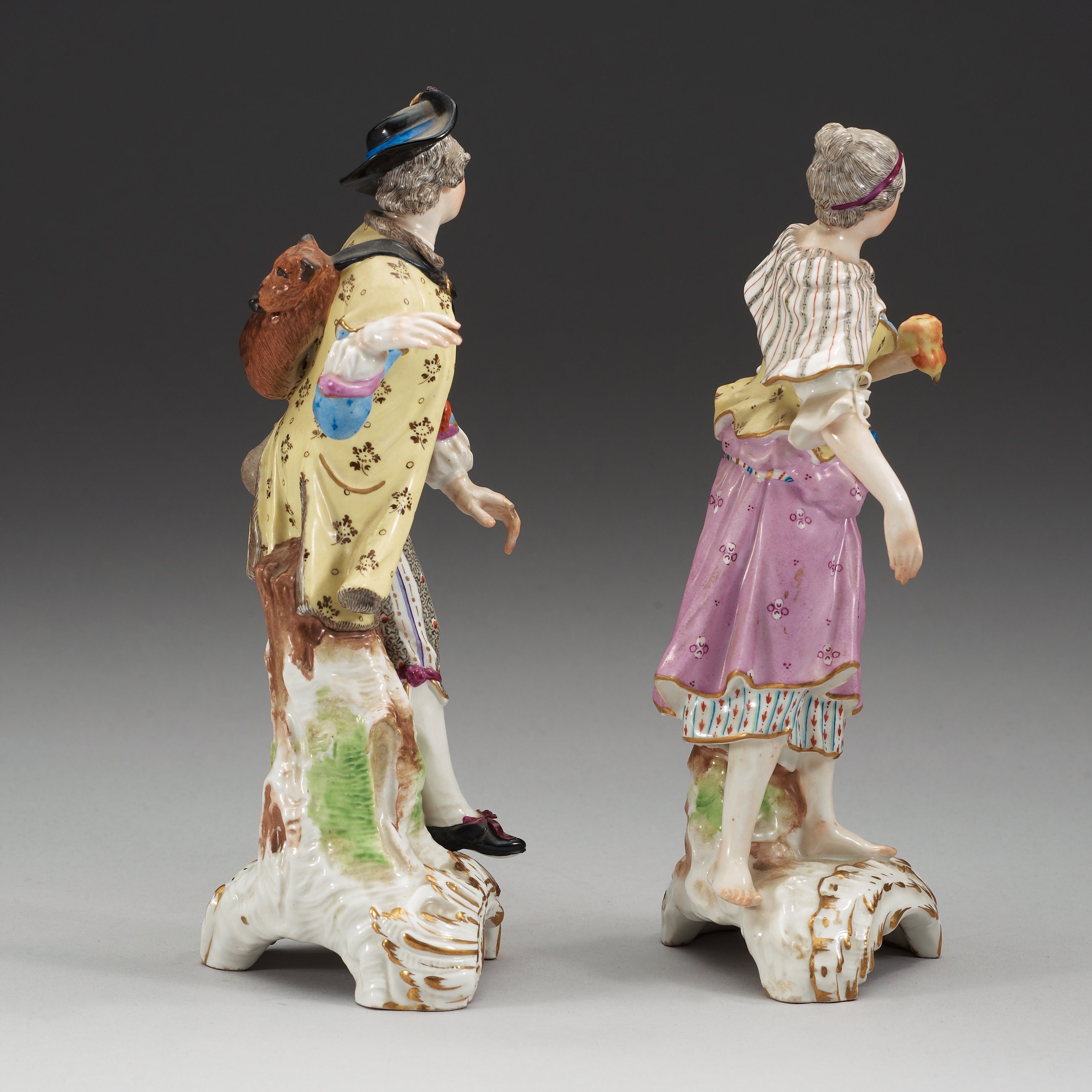 A pair of Berlin figures, 19th Century. - Bukowskis
