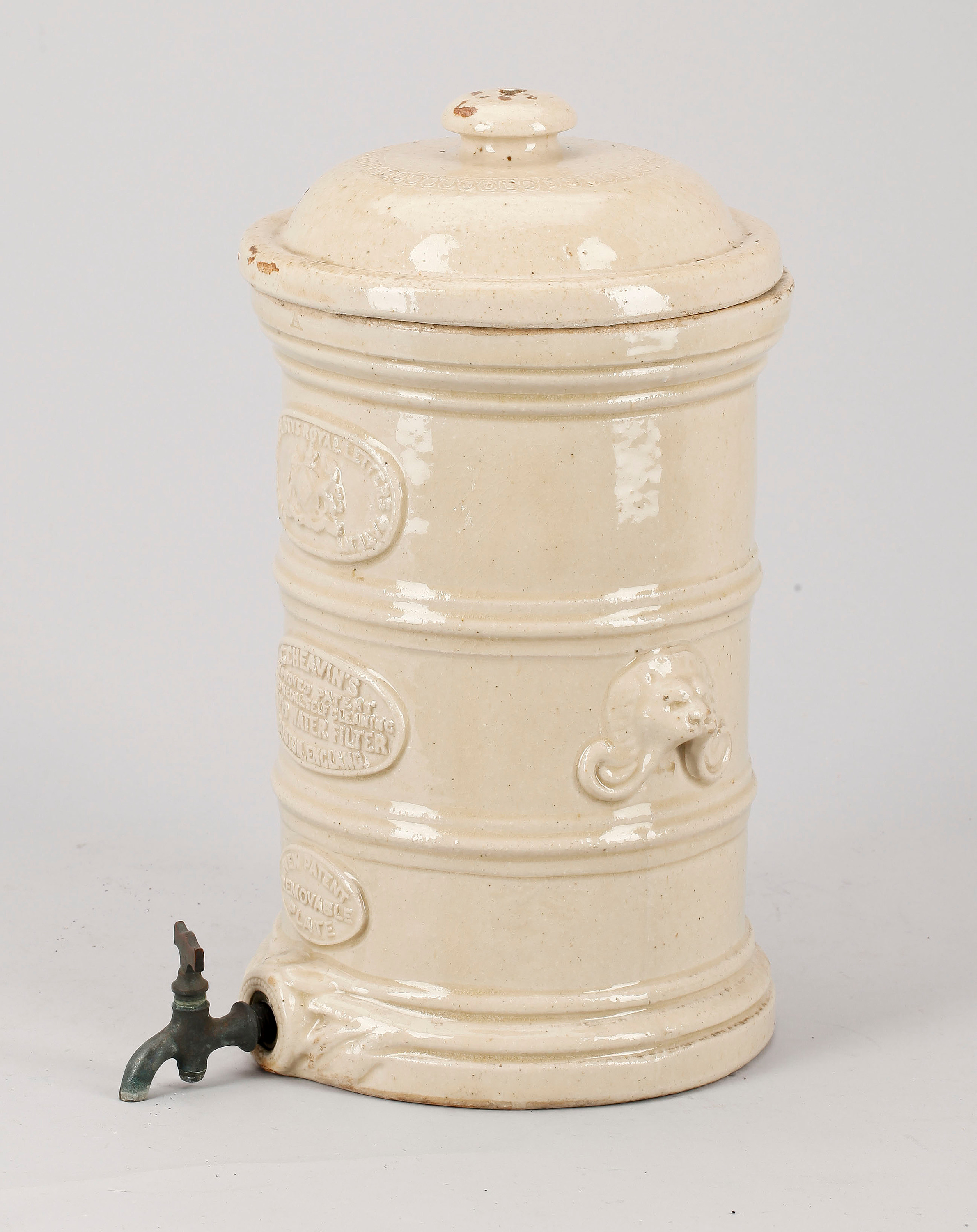 VATTENRENARE, keramik, G. Cheavin's, England, 1800-talets slut. - Bukowskis