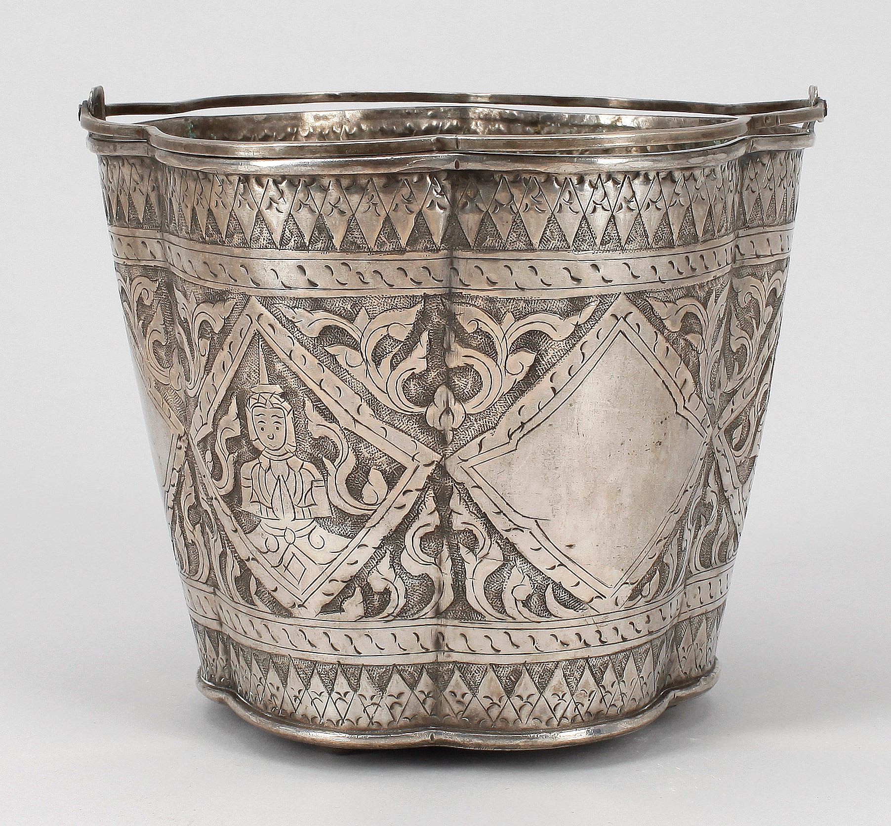 RÖKELSEKAR, silver, Kina. Total vikt ca 247 g. - Bukowskis