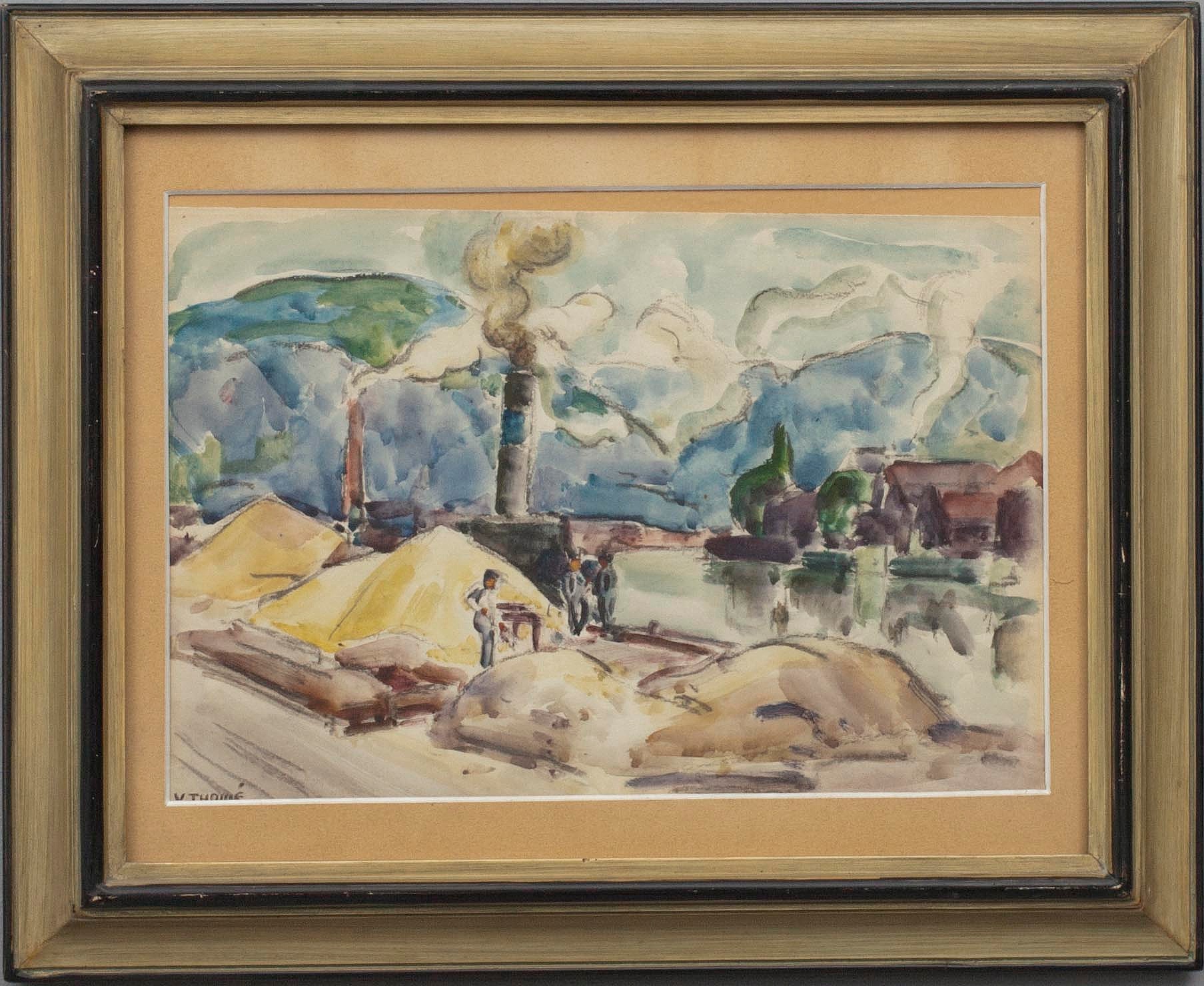 VERNER THOMÉ, akvarell, signerad. - Bukowskis