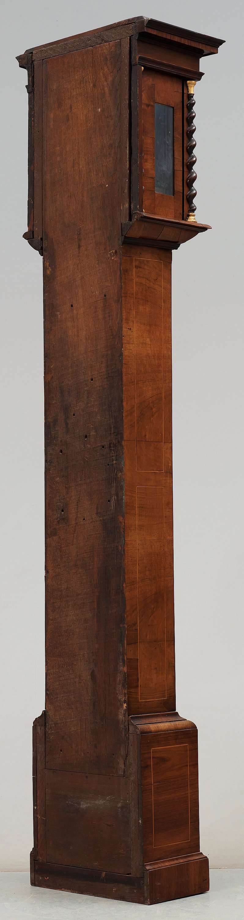 An English late 17th century longcase clock, dial signed "Daniel Le ...