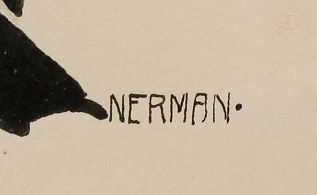 EINAR NERMAN, tusch, signerad. - Bukowskis